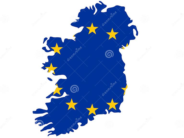 Map of Ireland stock vector. Illustration of union, ireland - 2171935