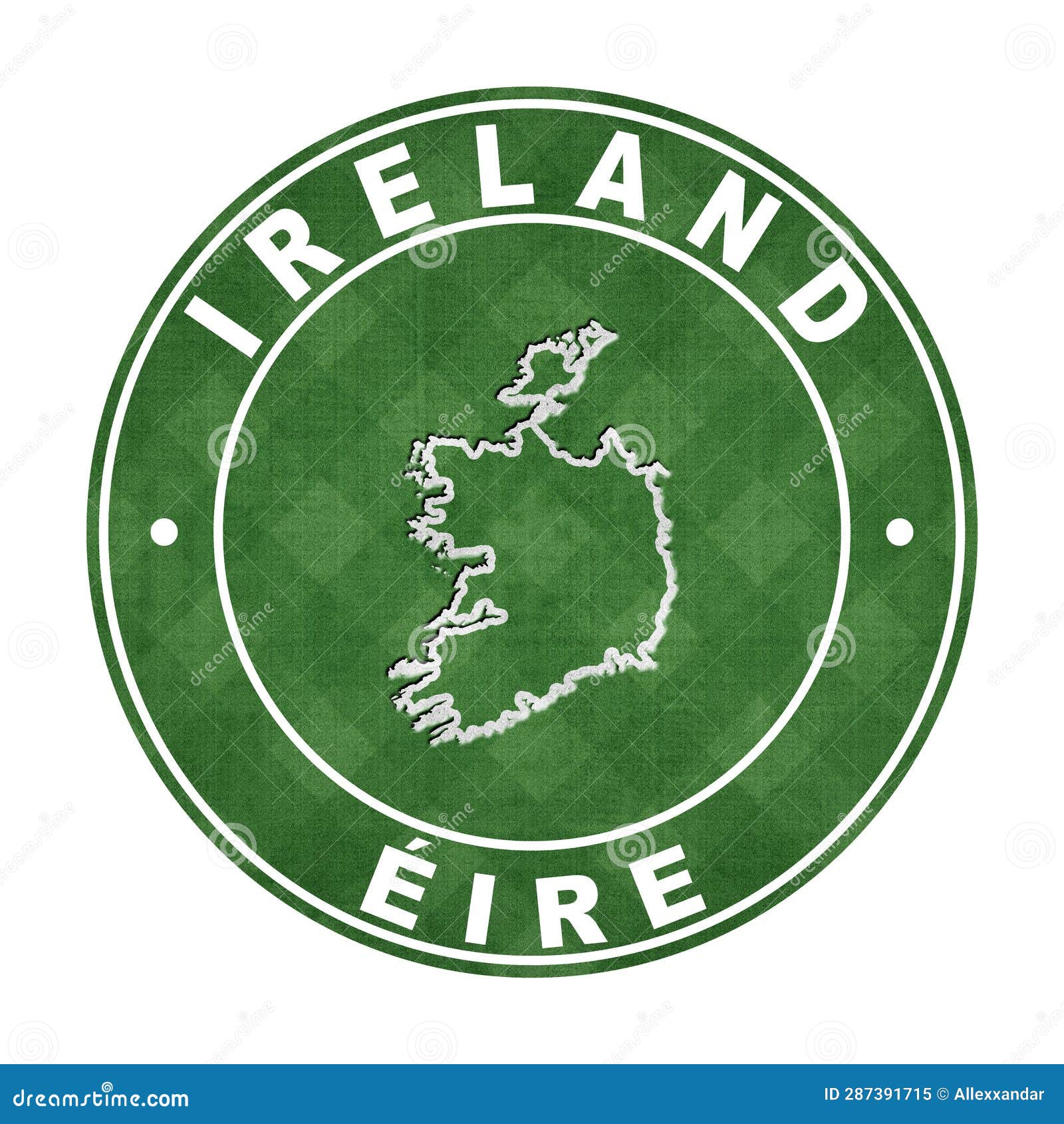 Map of Ireland Football Field Stock Illustration - Illustration of ...