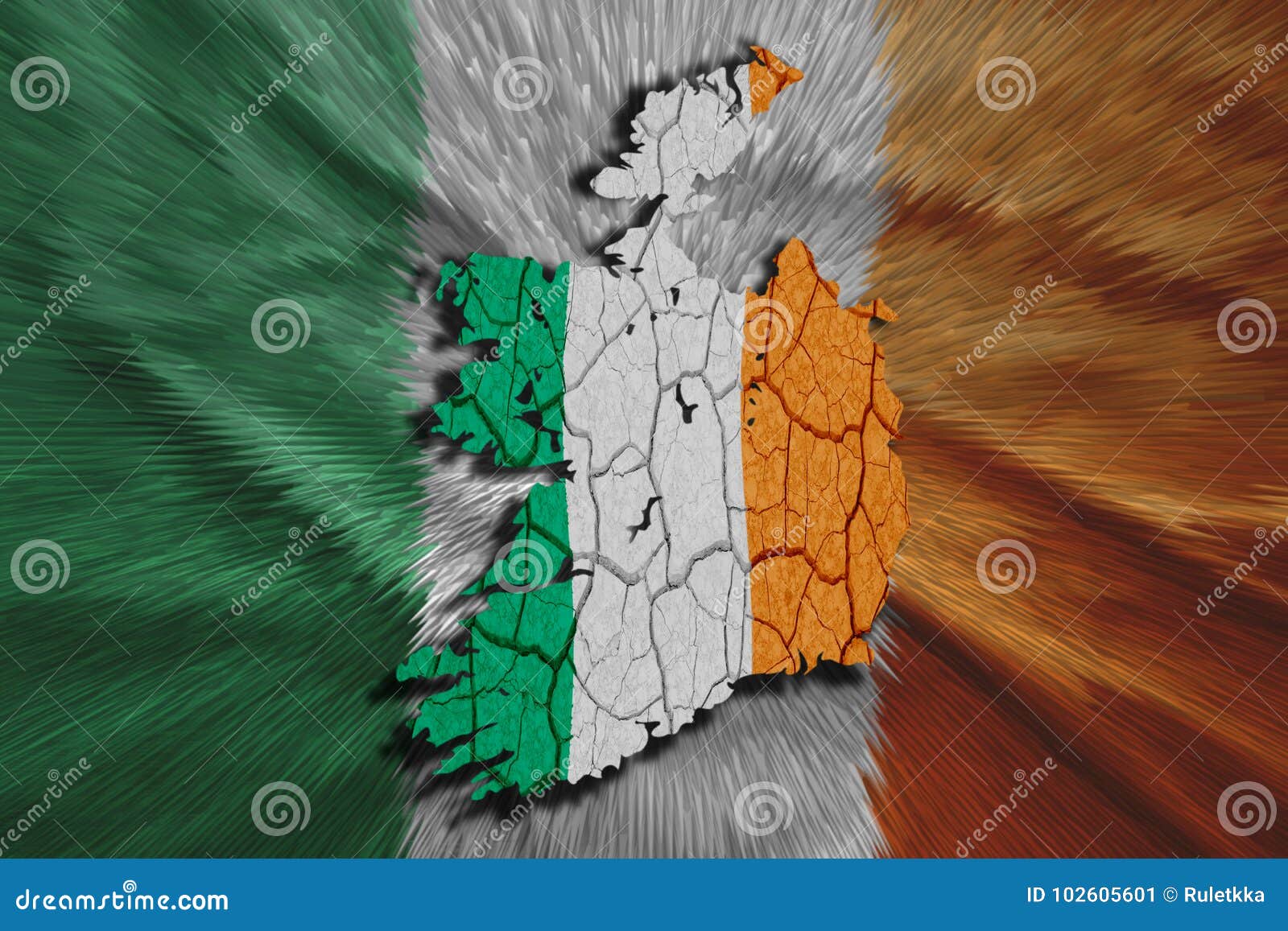 Irish Map stock illustration. Illustration of nationalism - 102605601