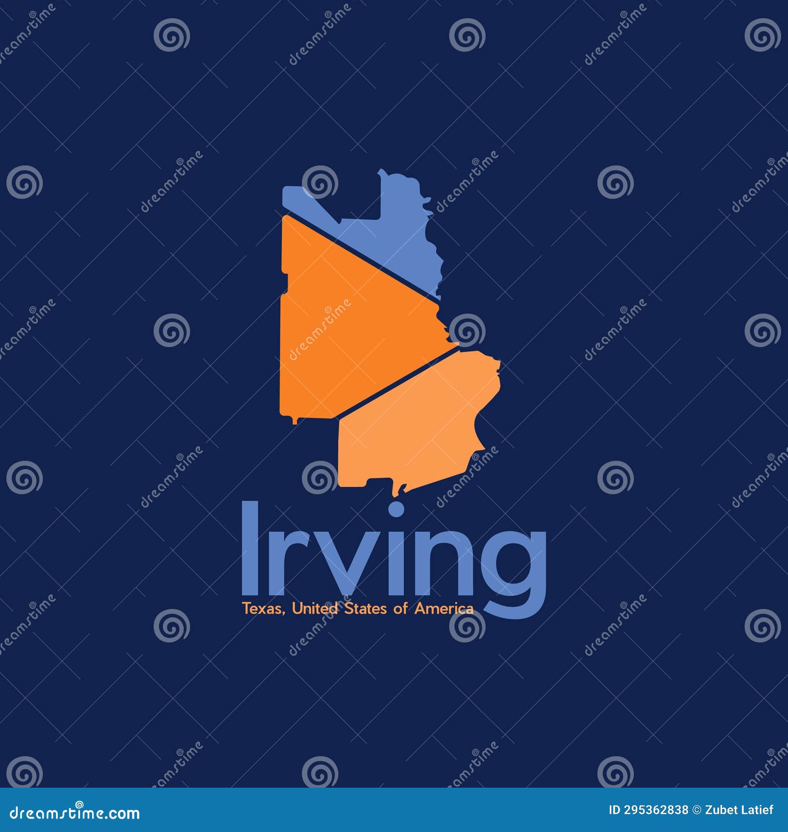 Irving City Design Typography With Red Heart Icon Logo Vector ...