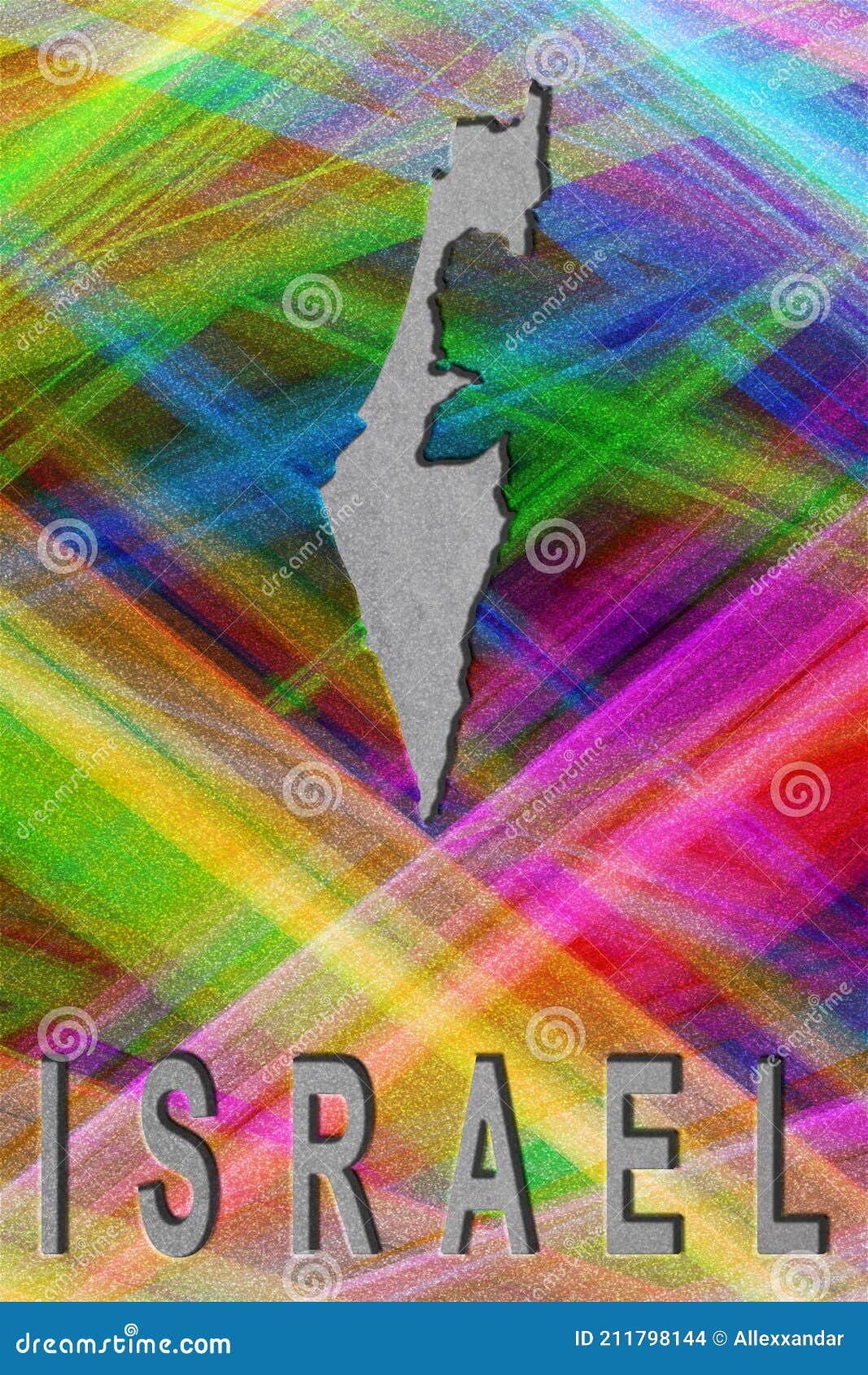 Colorful Israel Political Map With Clearly Labeled, Separated Layers ...