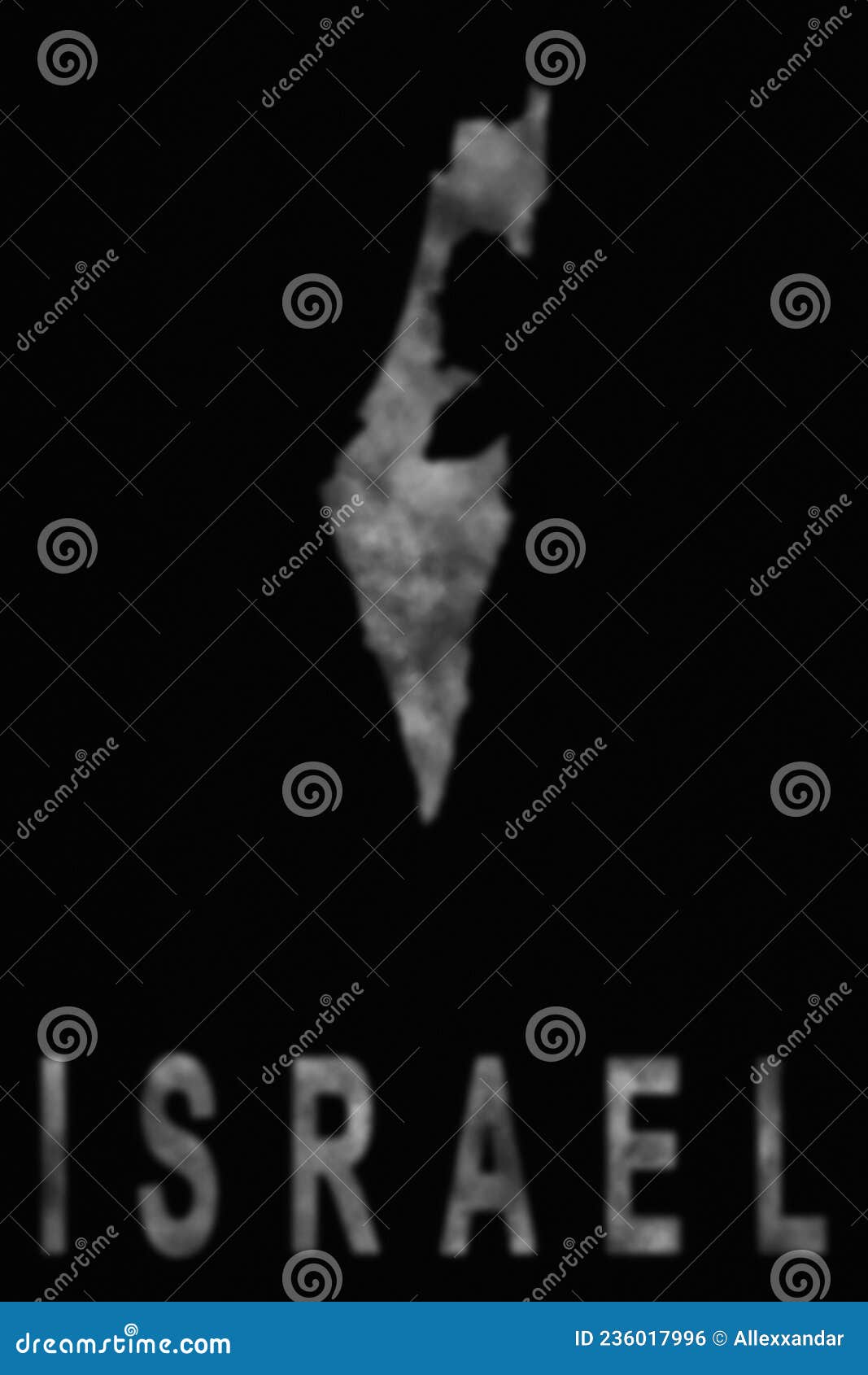 Map of Israel Made of Smoke, Air Pollution Stock Photo - Image of ...