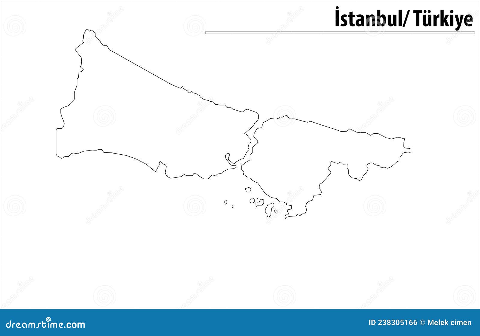 Map of Istanbul - Turkey Vector Illustration Stock Vector ...
