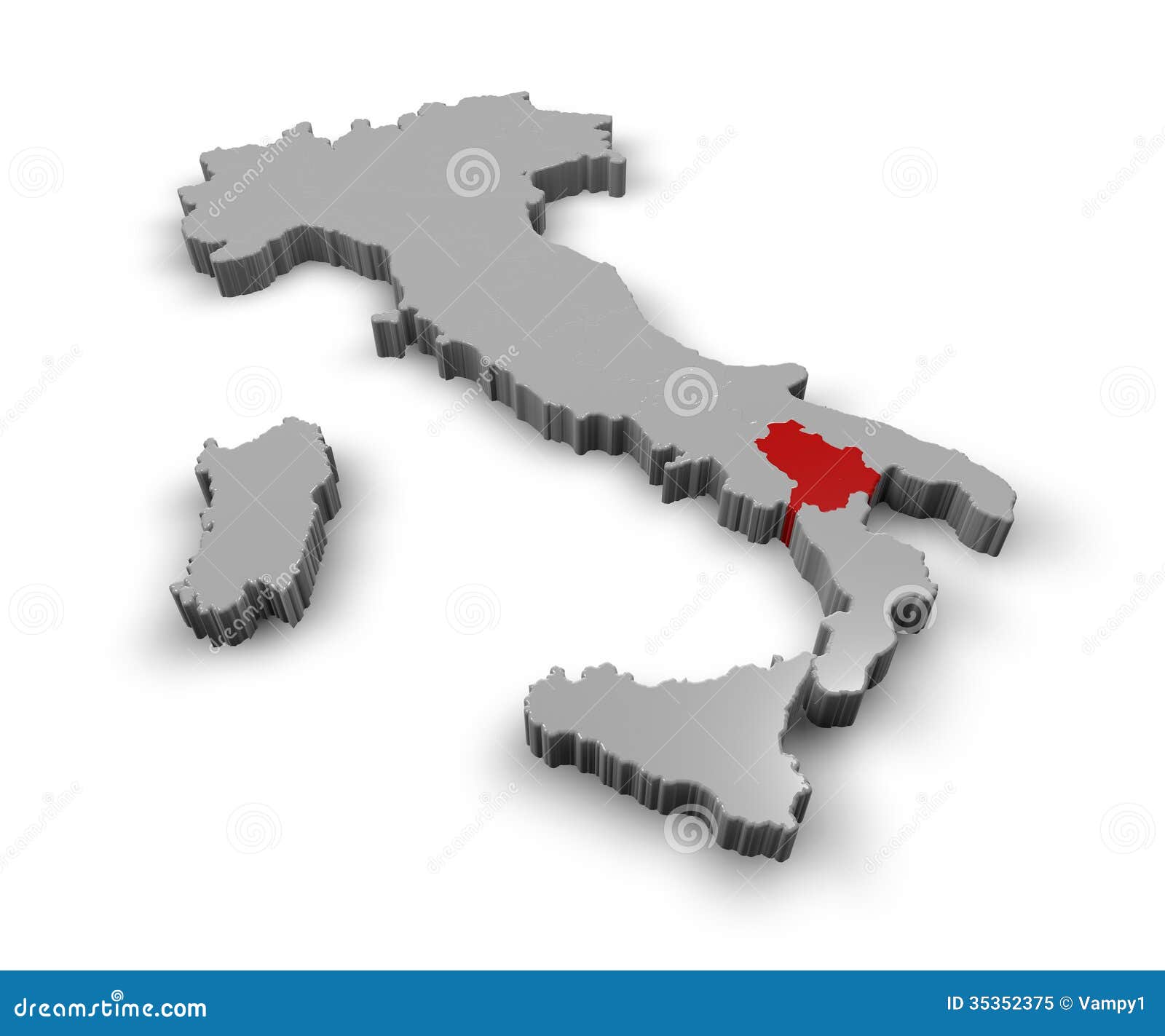 Map of Italy Basilicata stock illustration. Illustration of italy ...