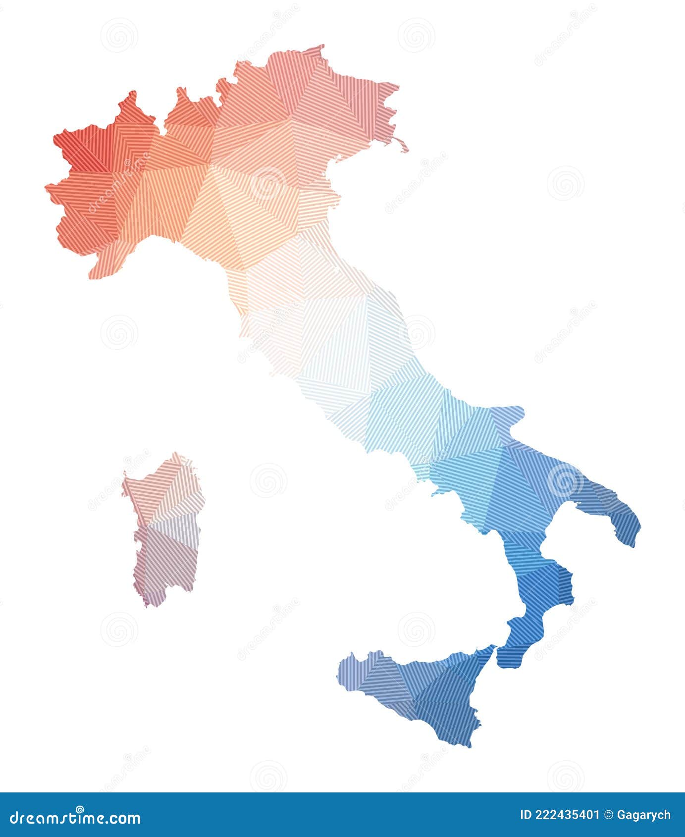 Map of Italy. stock vector. Illustration of presentation - 222435401