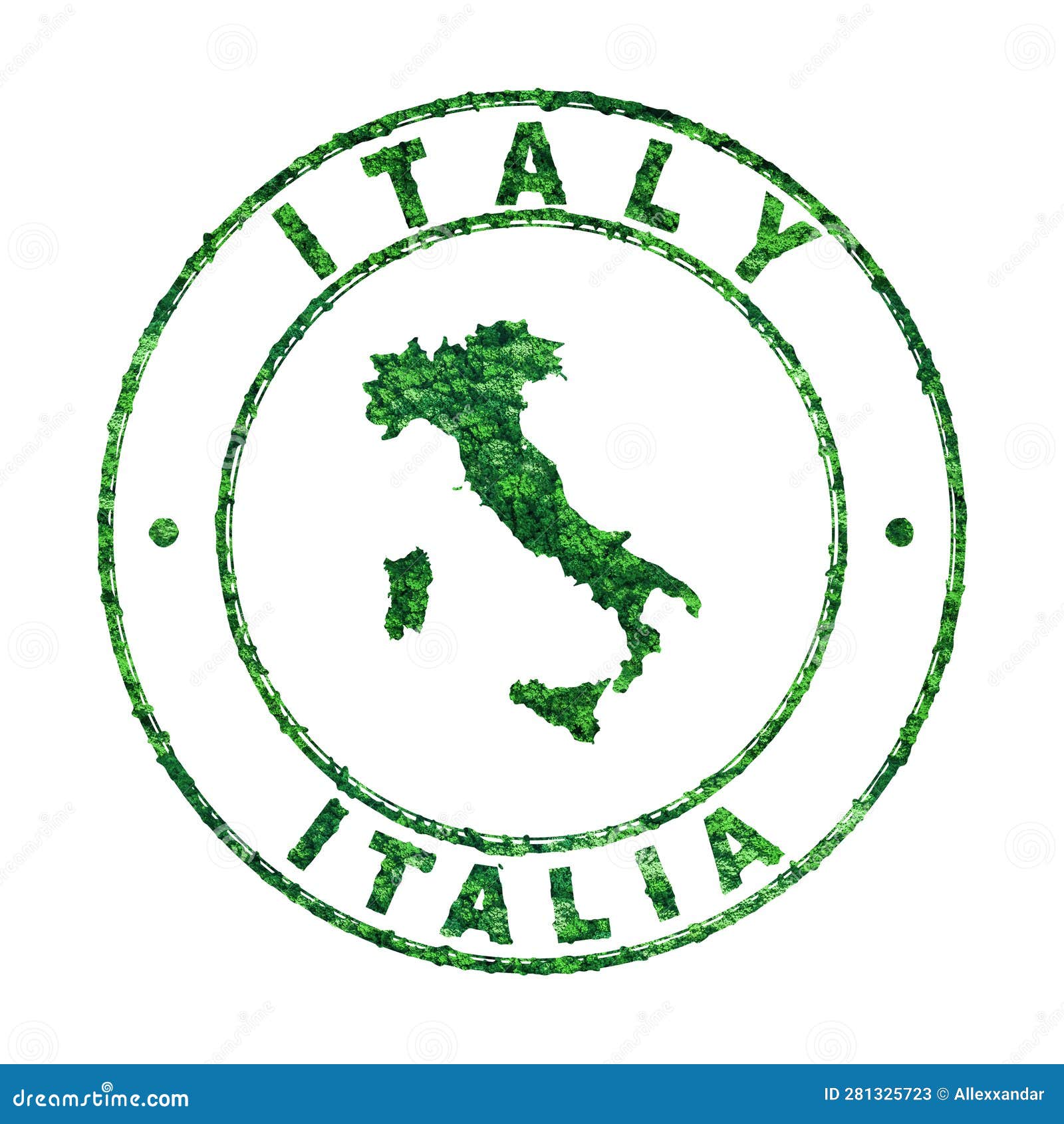 Map of Italy, Postal Stamp, Sustainable Development, CO2 Emission ...