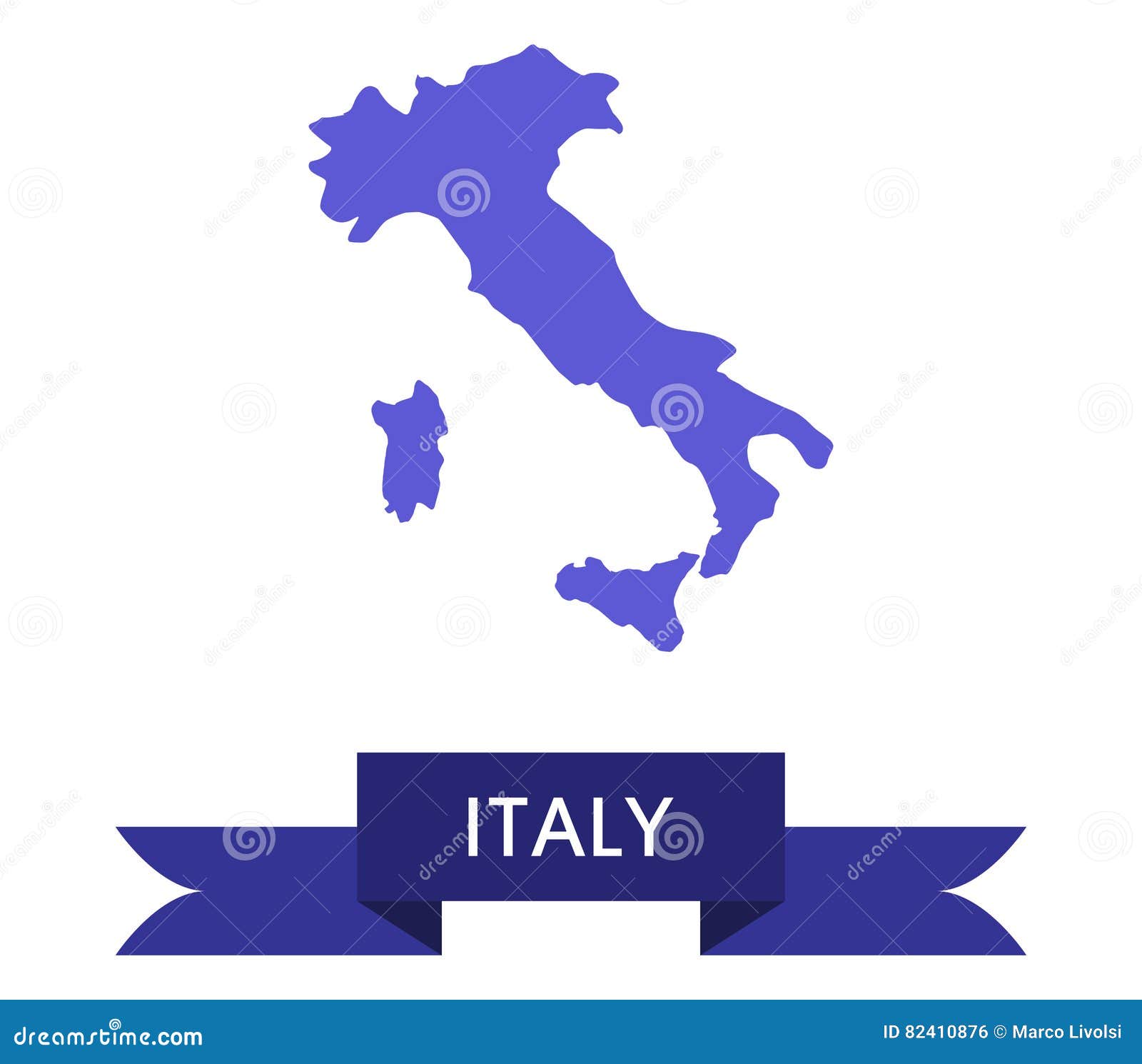 Map of italy stock illustration. Illustration of environment - 82410876