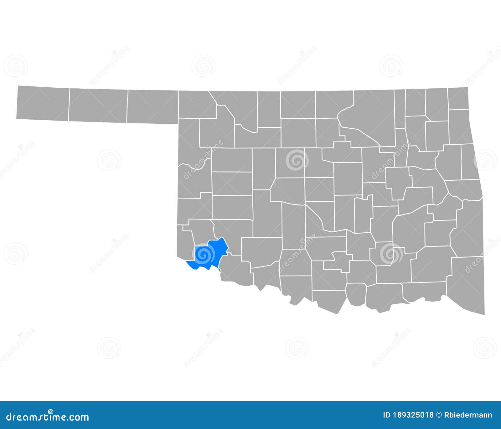 Map of Jackson in Oklahoma stock vector. Illustration of jackson ...
