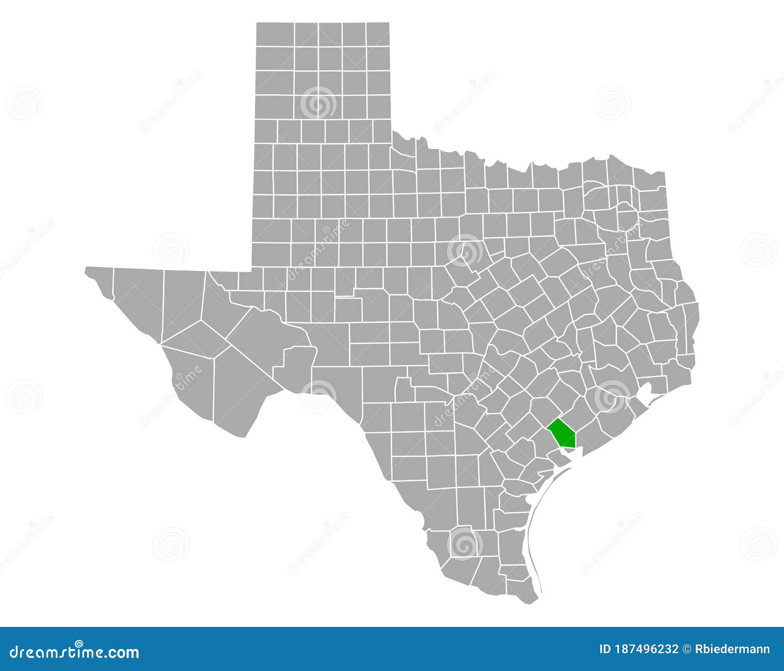 Map of Jackson in Texas stock vector. Illustration of green - 187496232