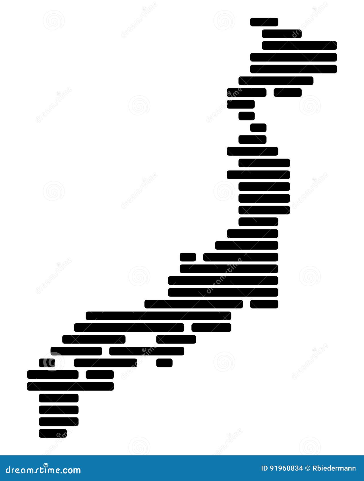 Map of Japan stock vector. Illustration of background - 91960834