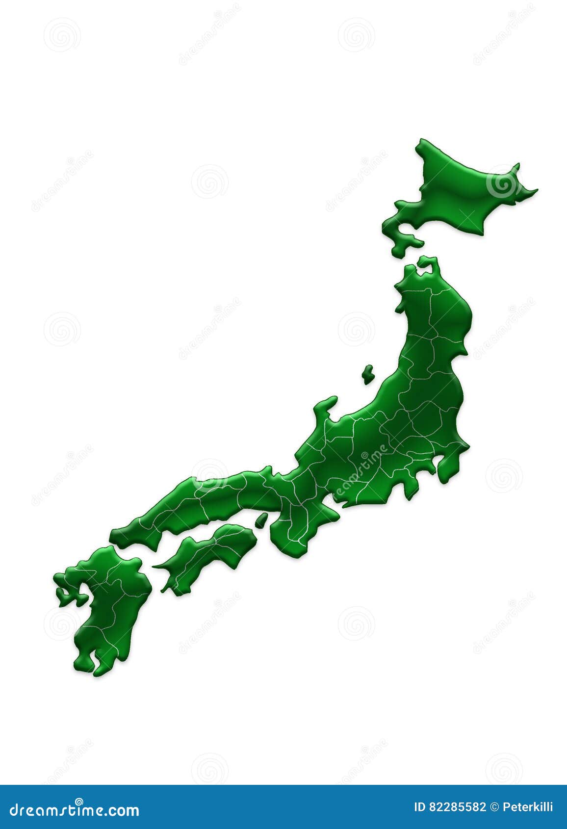 Map Japan stock illustration. Illustration of coastline - 82285582