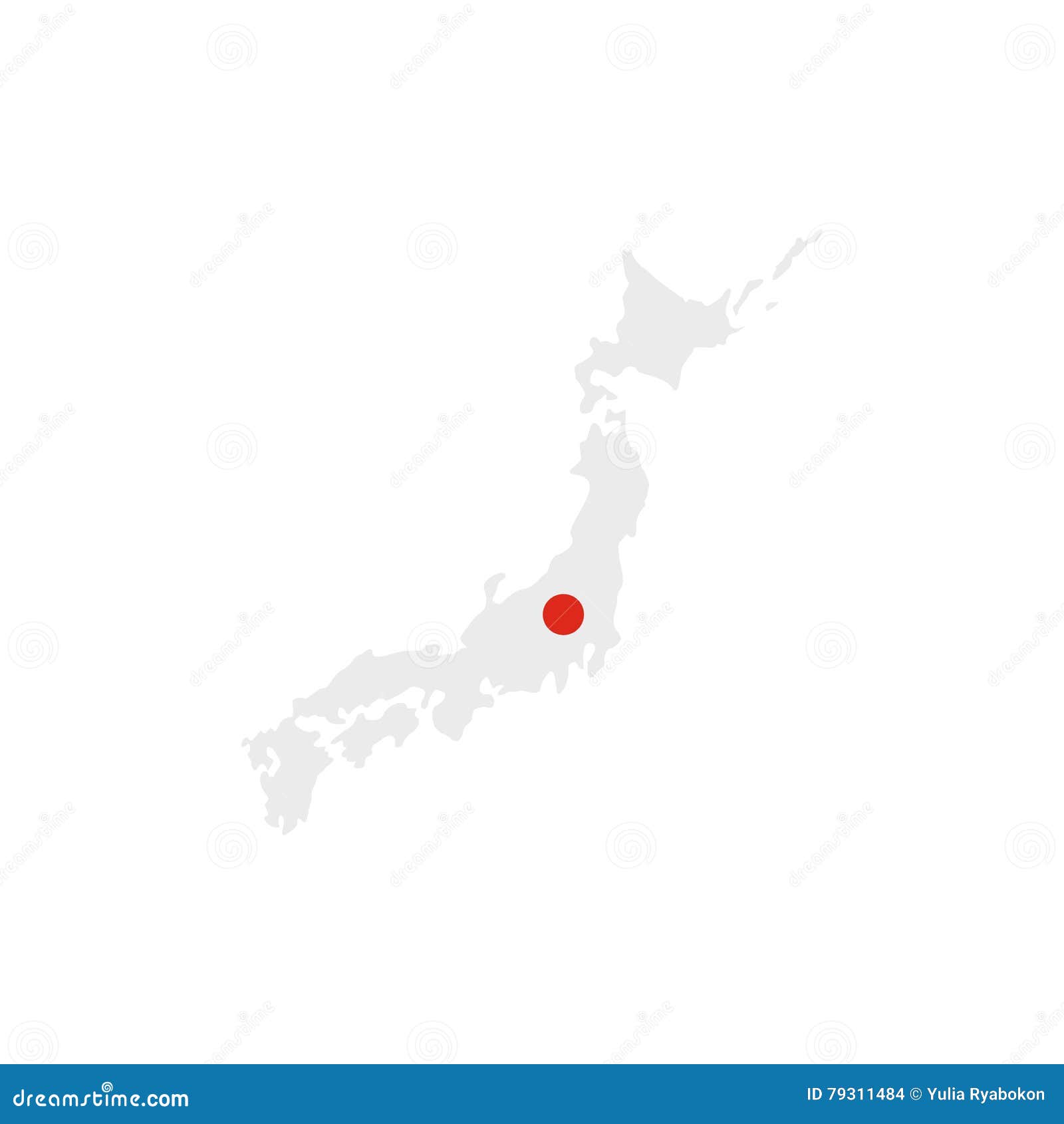 Map of Japan Icon, Flat Style Stock Vector - Illustration of sign ...