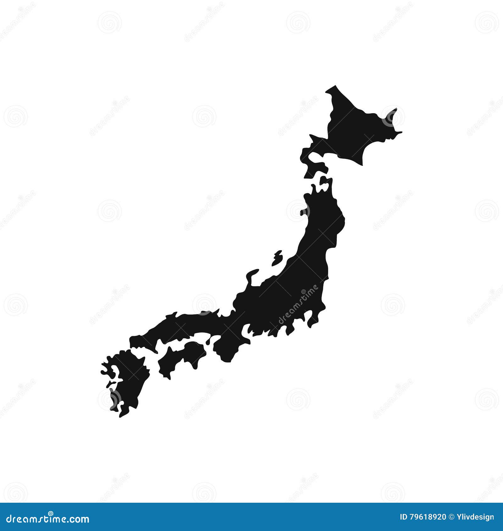 Map of Japan Icon, Simple Style Stock Vector - Illustration of ...