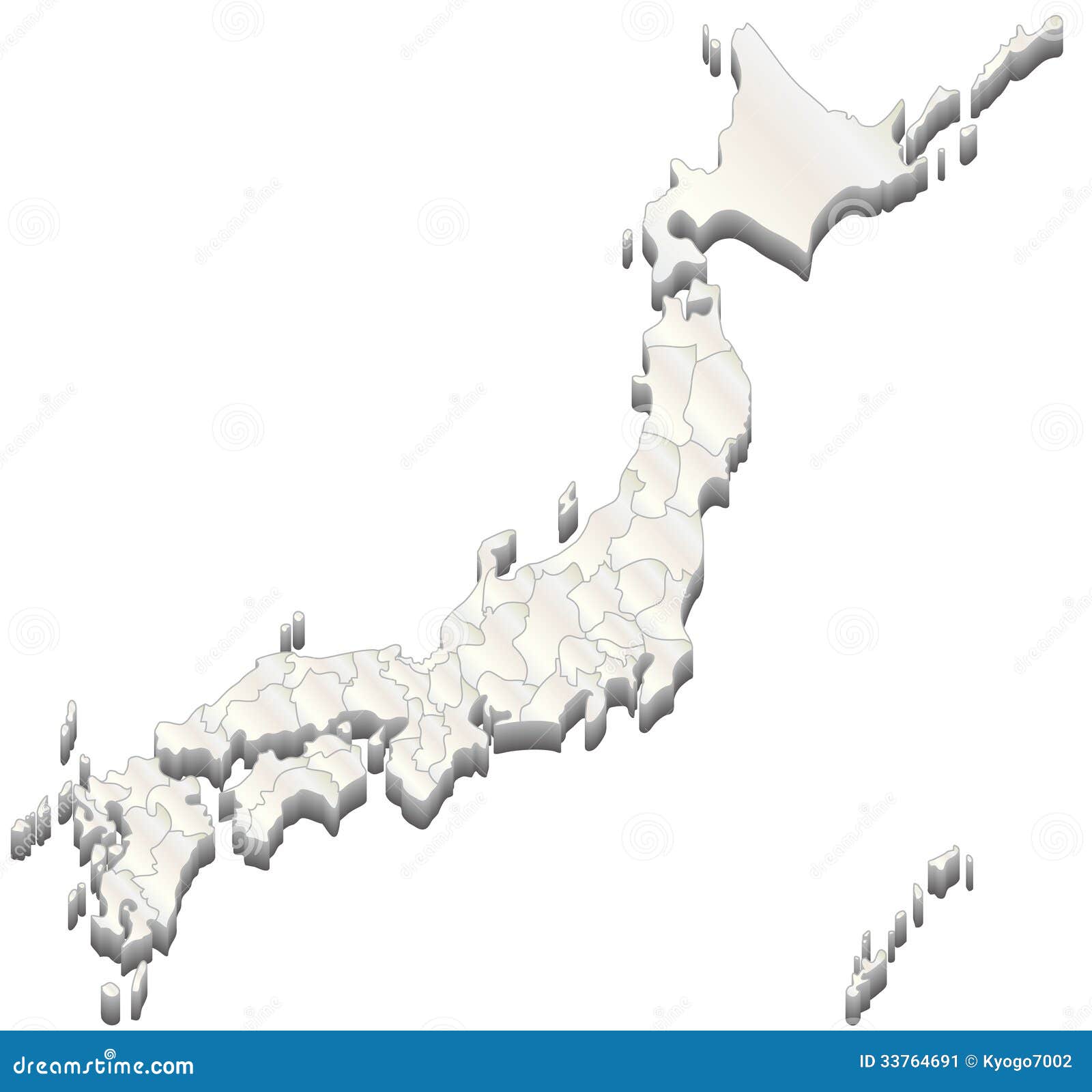 Map of Japan stock illustration. Illustration of japan - 33764691
