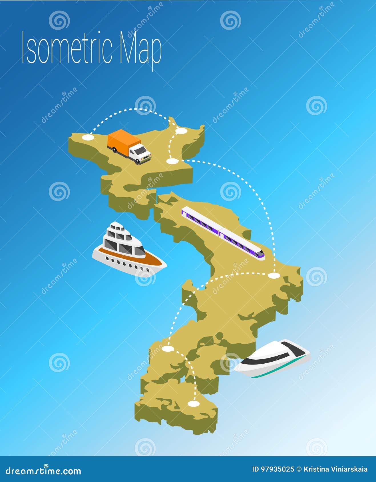 Map Japan Isometric Concept. Stock Vector - Illustration of detail ...