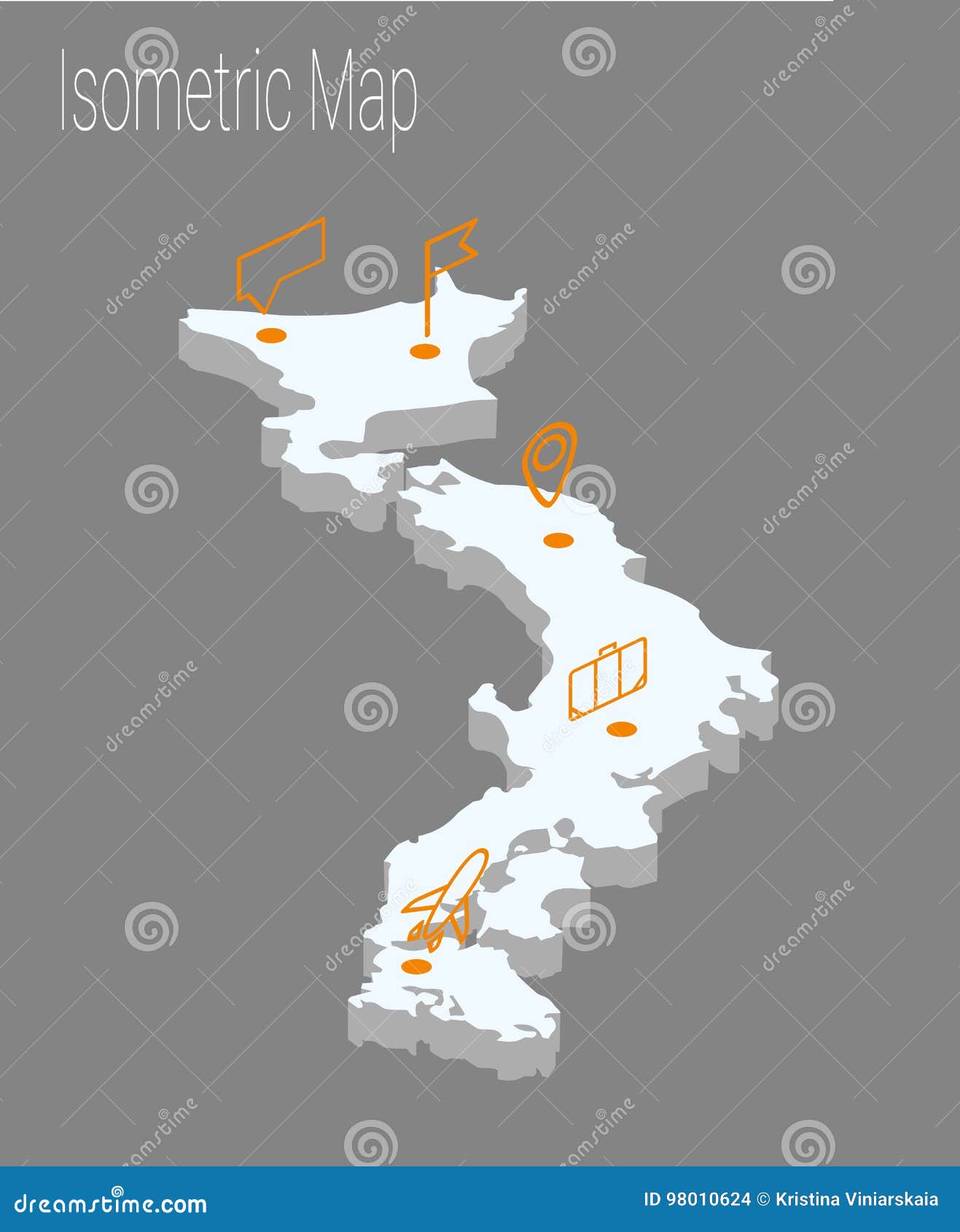 Map Japan Isometric Concept. Stock Vector - Illustration of geography ...