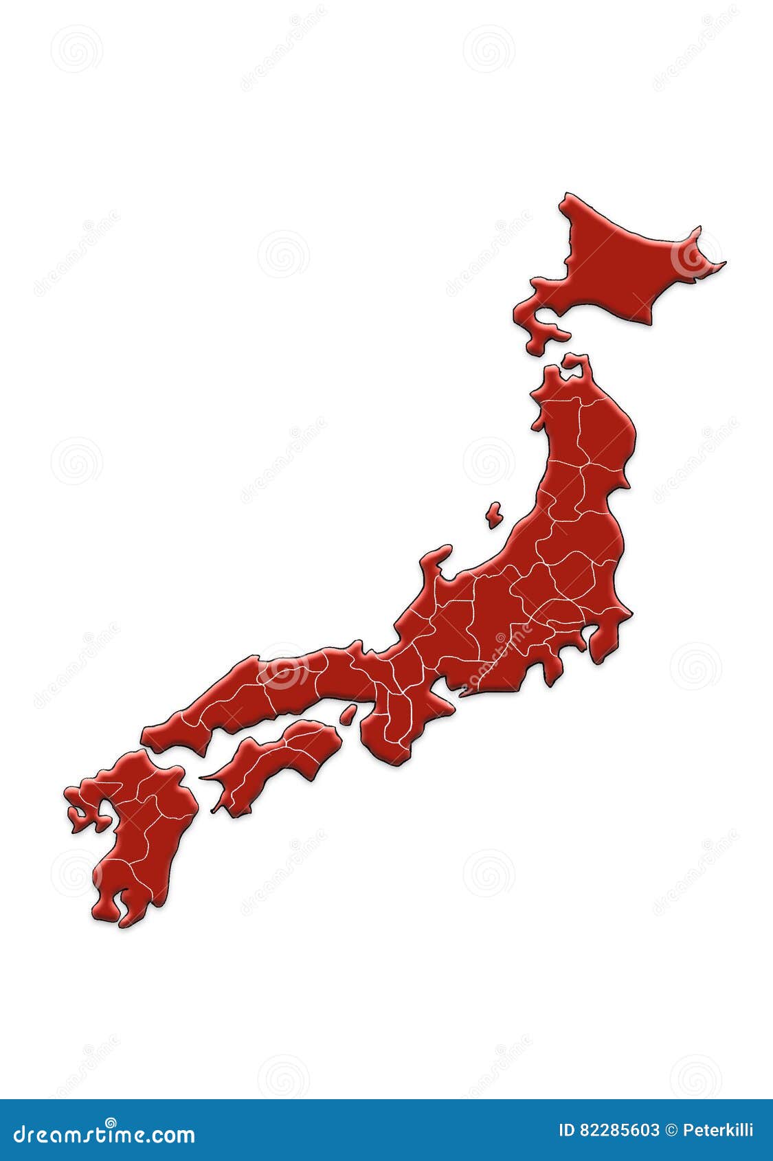 Map Japan stock illustration. Illustration of outline - 82285603
