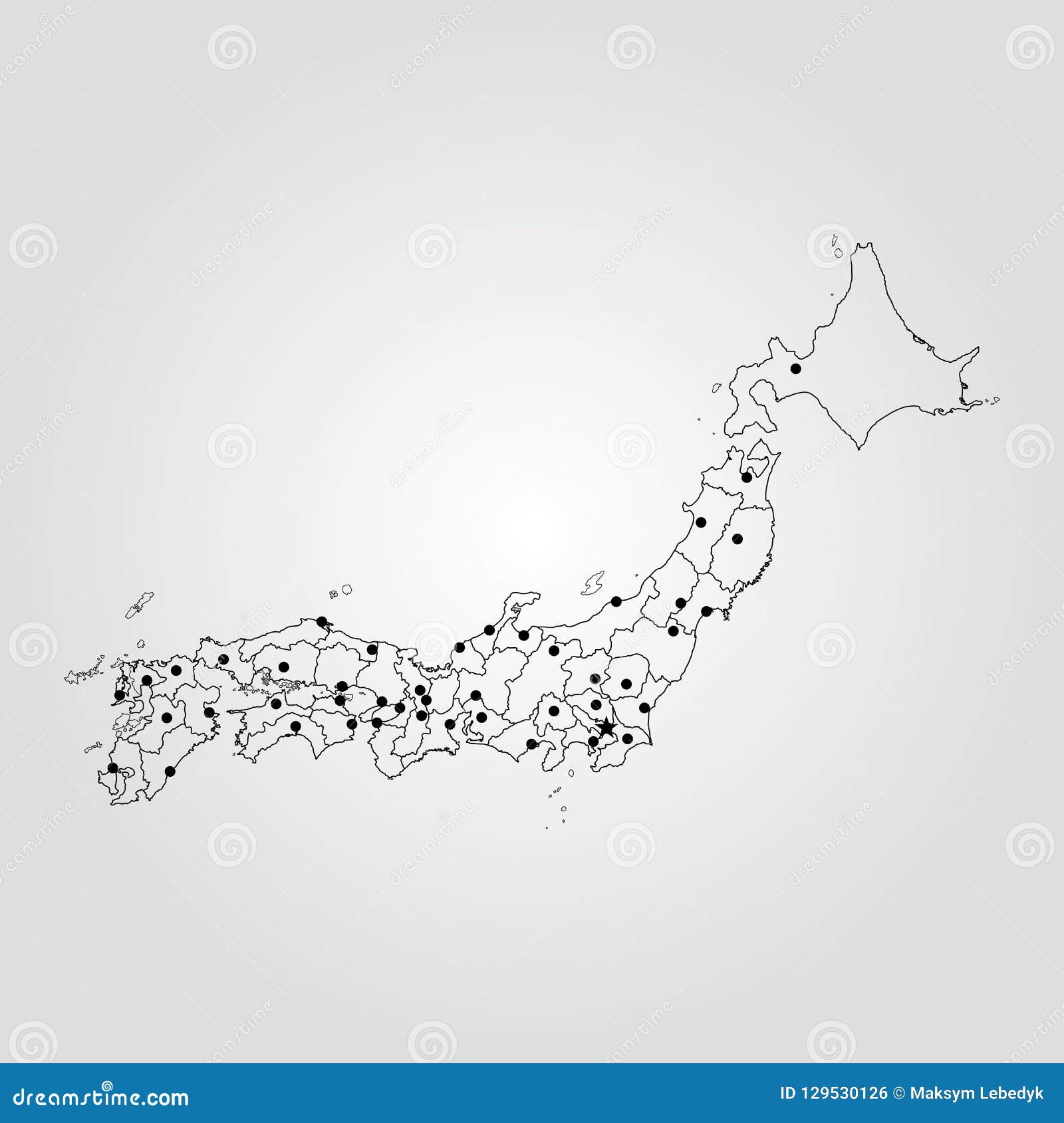 Map of Japan. Vector Illustration. World Map Stock Illustration ...