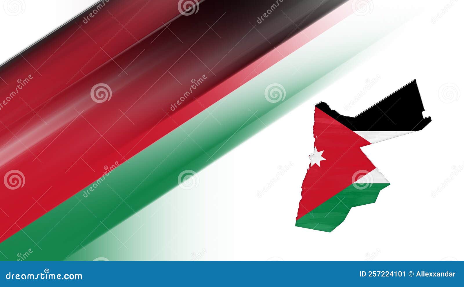 Map of Jordan, flag map stock illustration. Illustration of atlas ...