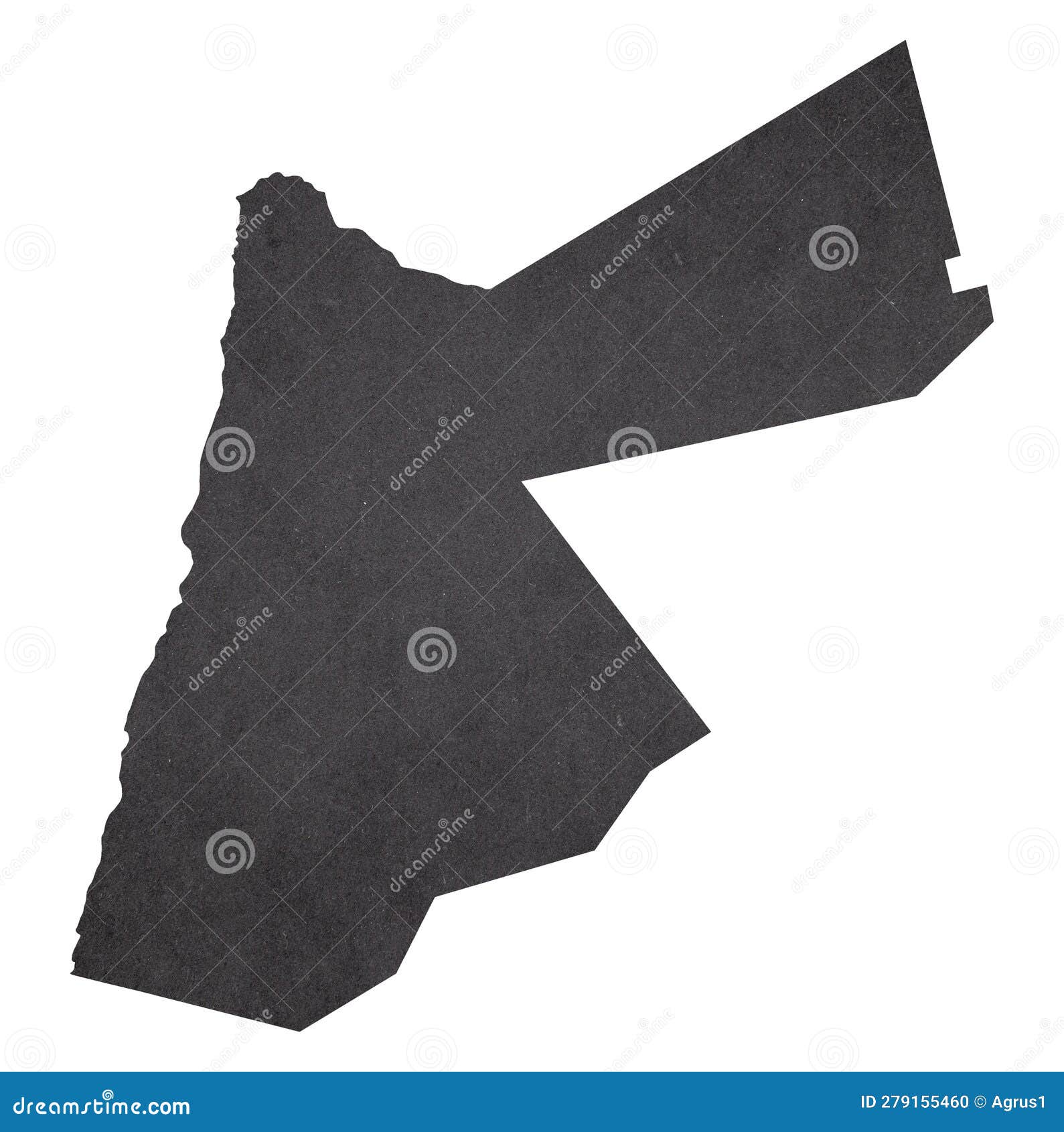 Map of Jordan on Old Black Grunge Paper Stock Illustration ...