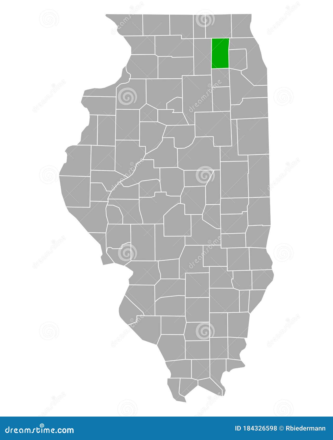 Map of Kane in Illinois stock vector. Illustration of region - 184326598