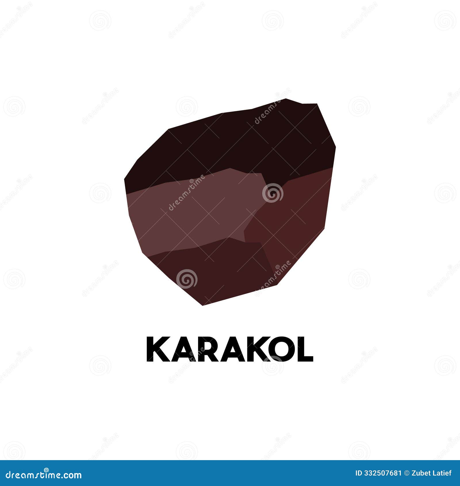 Map Of Karakol Illustration, Vector Map Of Kyrgyzstan In Central Asia ...