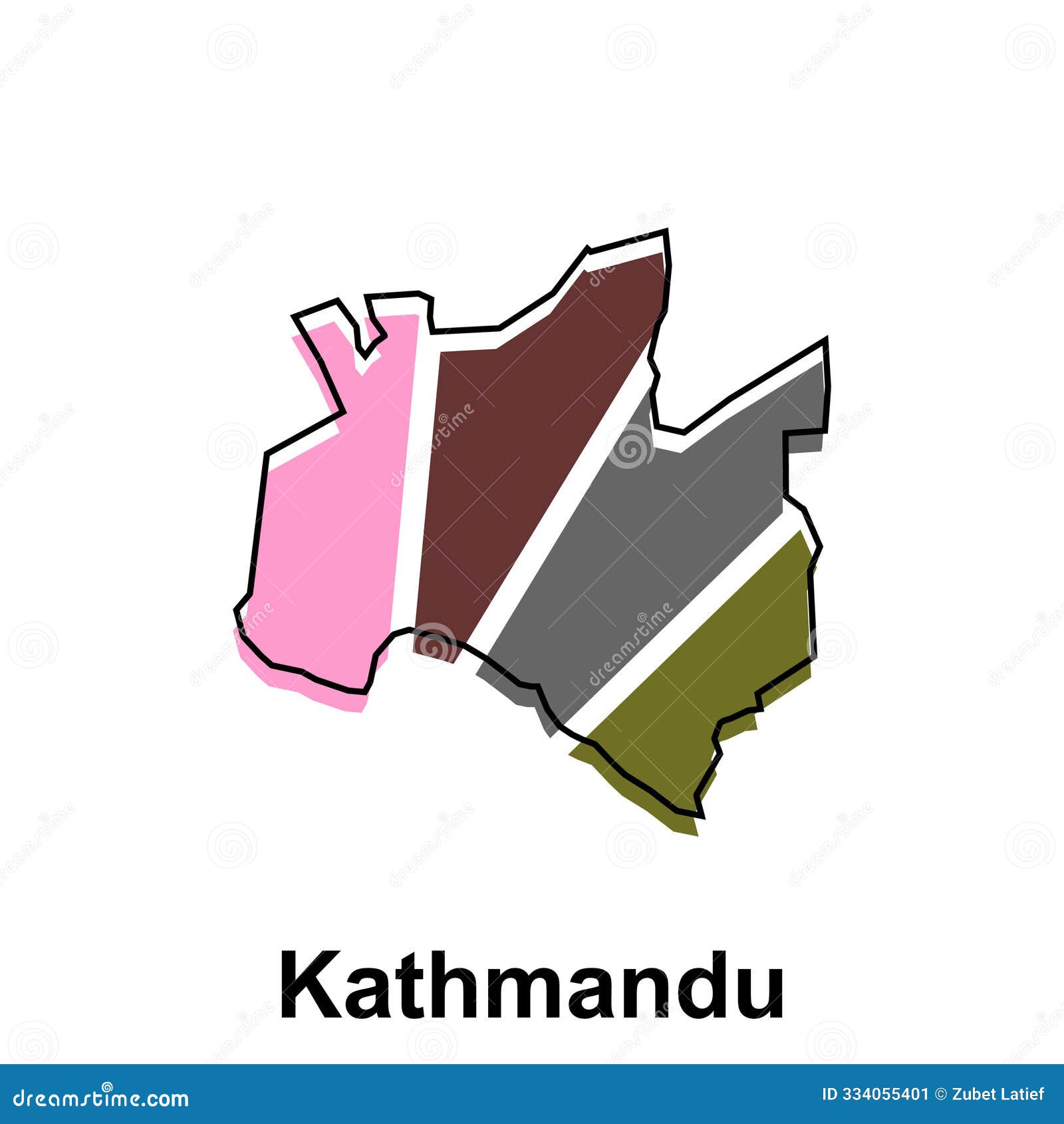 Modern Kathmandu City Skyline Design Vector Illustration ...