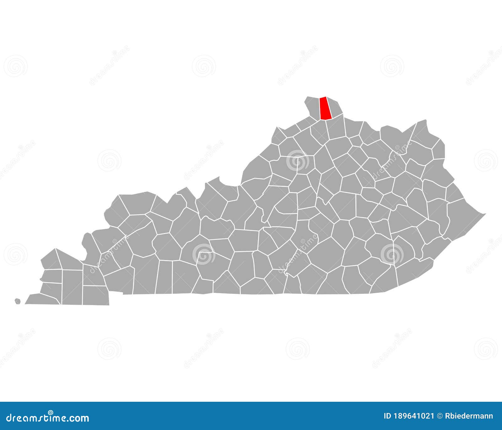 Map of Kenton in Kentucky stock vector. Illustration of grey - 189641021