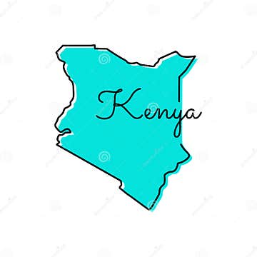 Map of Kenya Vector Design Template. Stock Vector - Illustration of ...