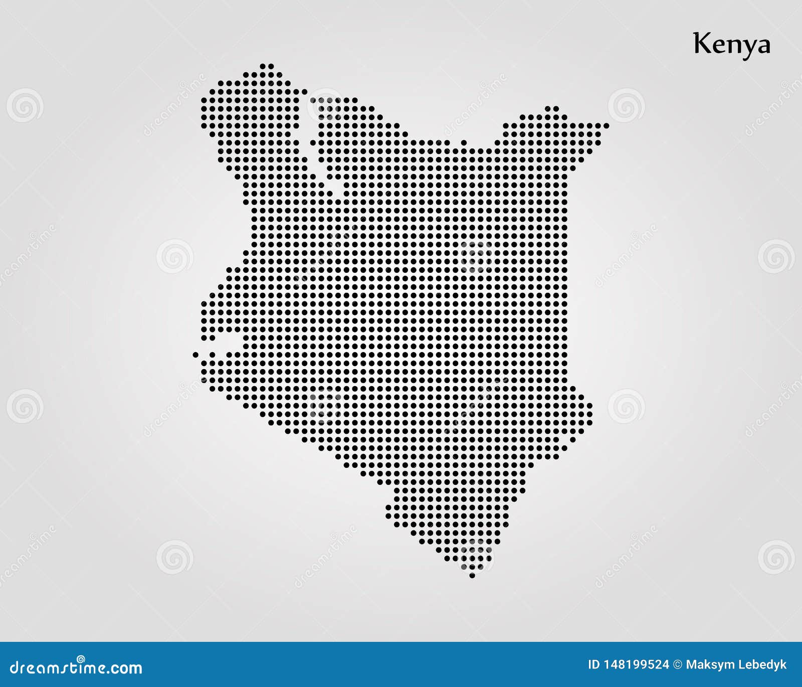 Map of Kenya. Vector Illustration. World Map Stock Illustration ...