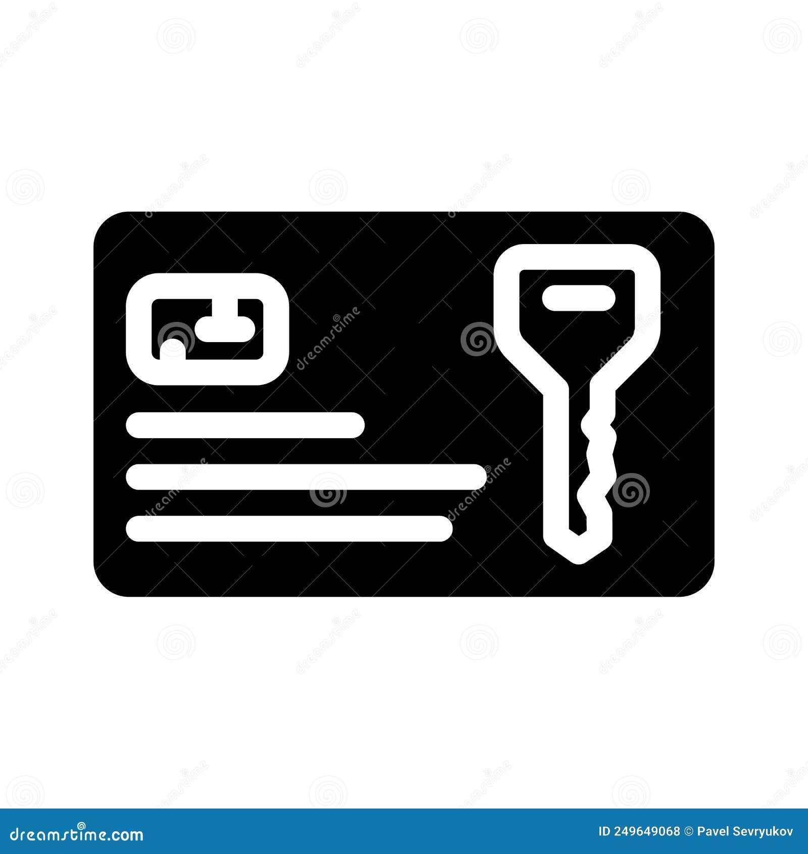 Map Key Glyph Icon Vector Illustration Stock Vector - Illustration of ...