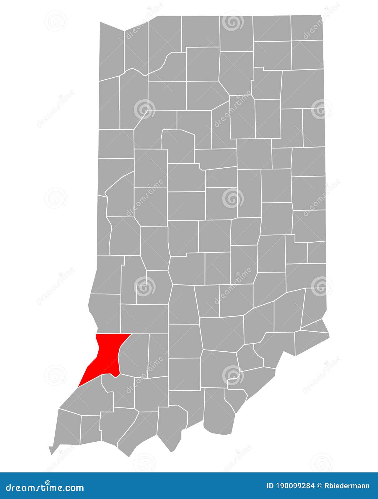 Map of Knox in Indiana stock vector. Illustration of region - 190099284