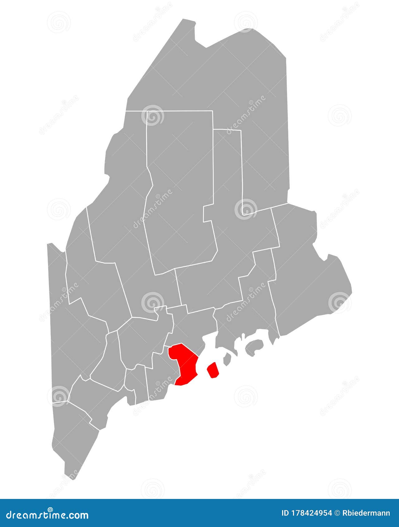 Map of Knox in Maine stock vector. Illustration of county - 178424954