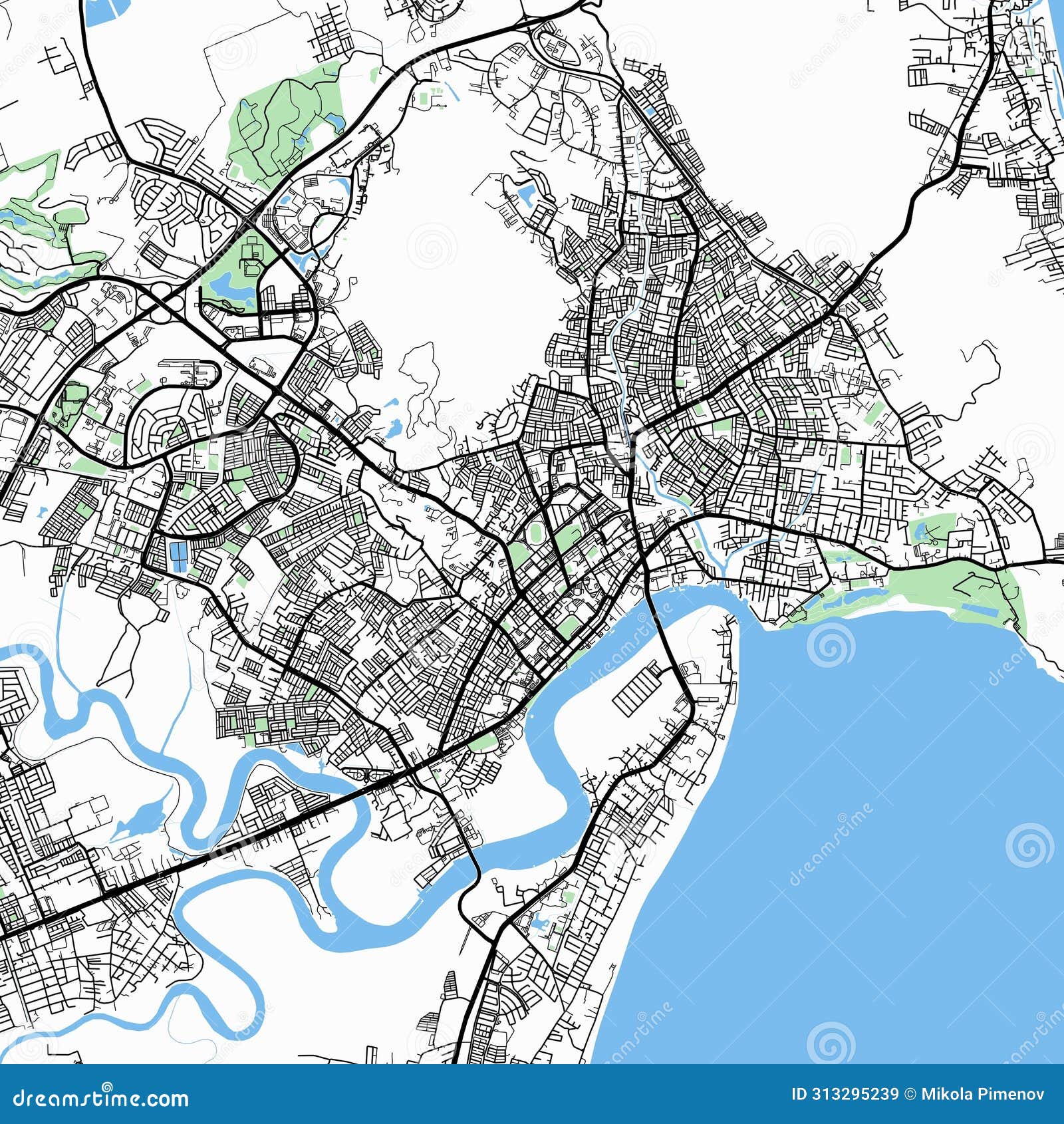 Map City Of Kuantan Vector Design Template, Infographic Vector Map ...