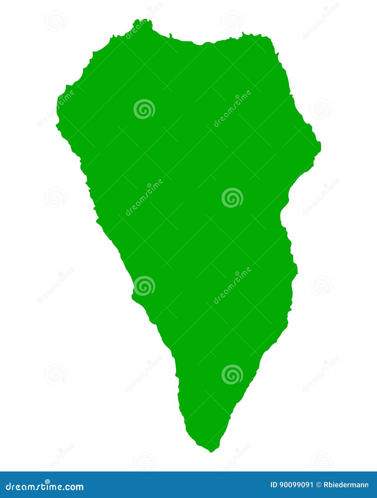 Map of La Palma stock vector. Illustration of palma, spain - 90099091