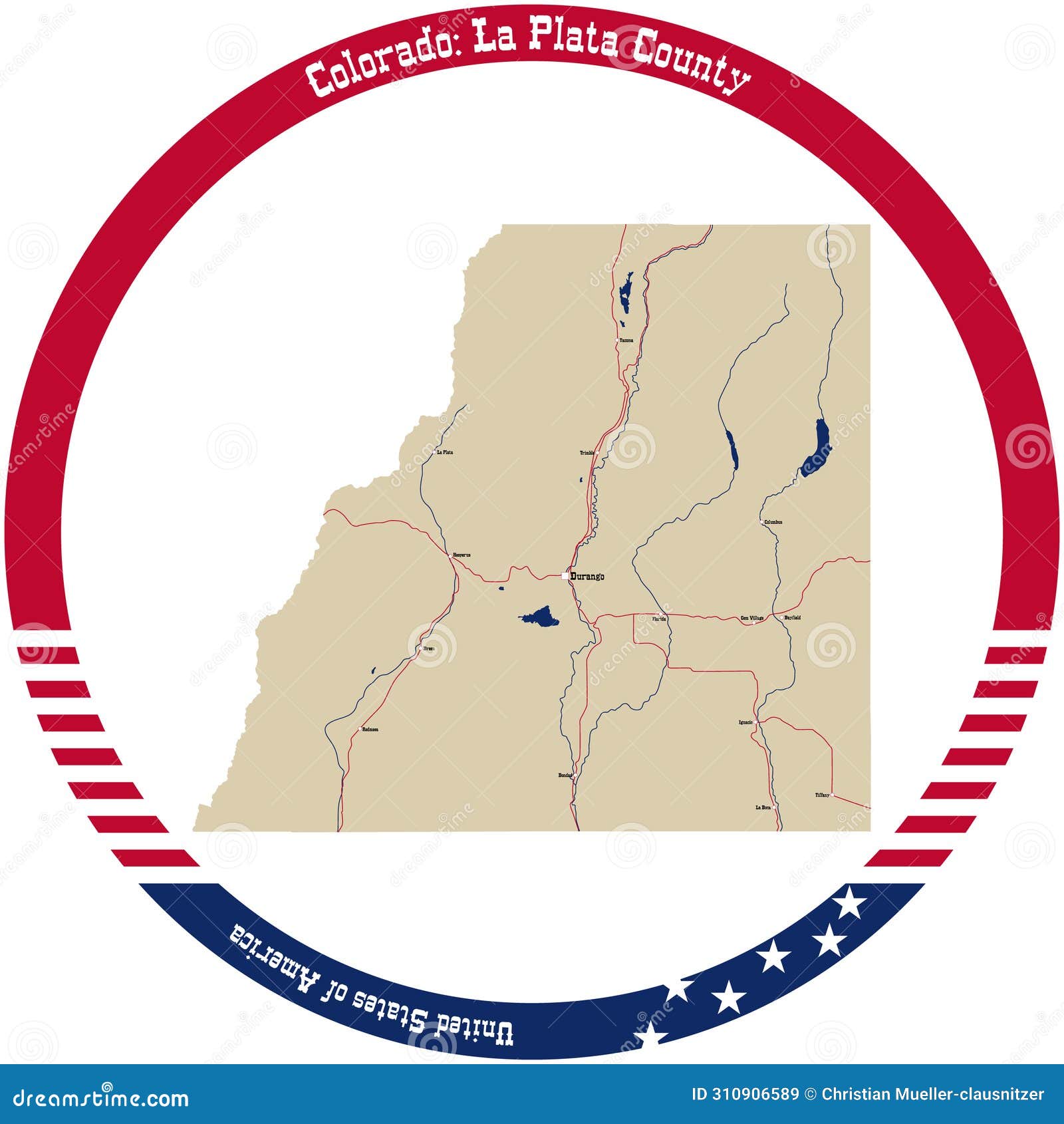 Durango, Colorado City Limit Sign. Town Sign From The USA. Stock Image ...