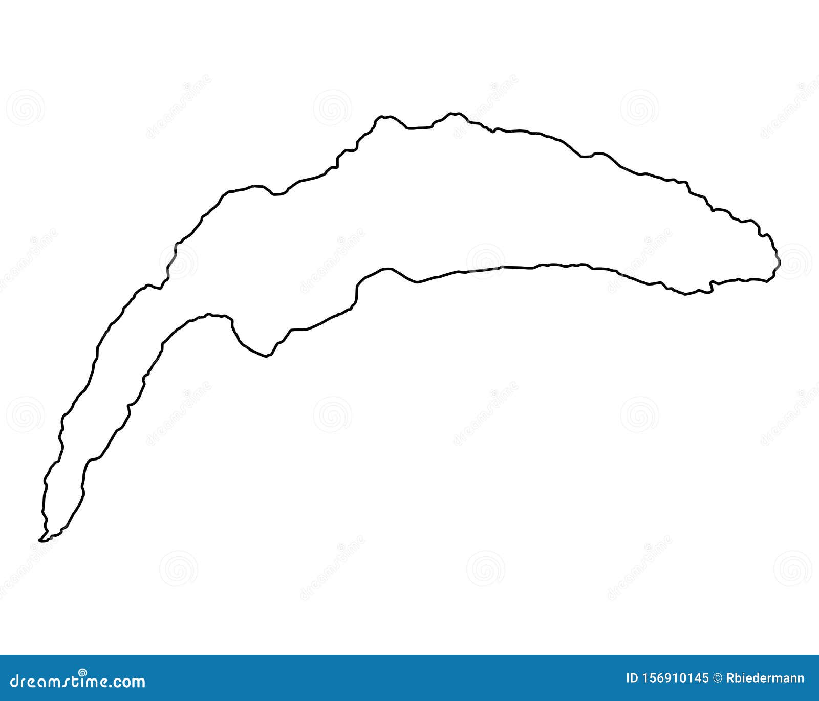 Map Of Lake Leman Royalty-Free Stock Photography | CartoonDealer.com ...