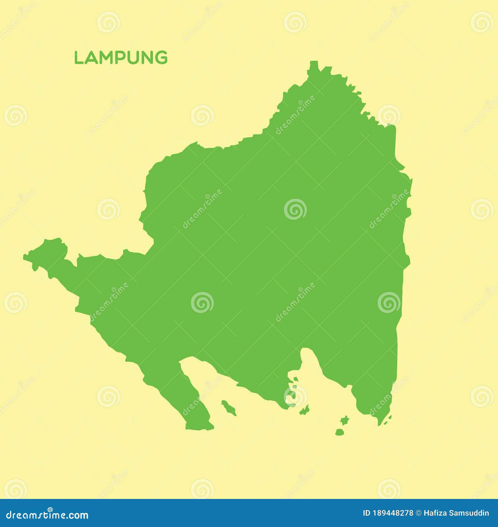 Map of Lampung. Vector Illustration Decorative Design Stock Vector ...