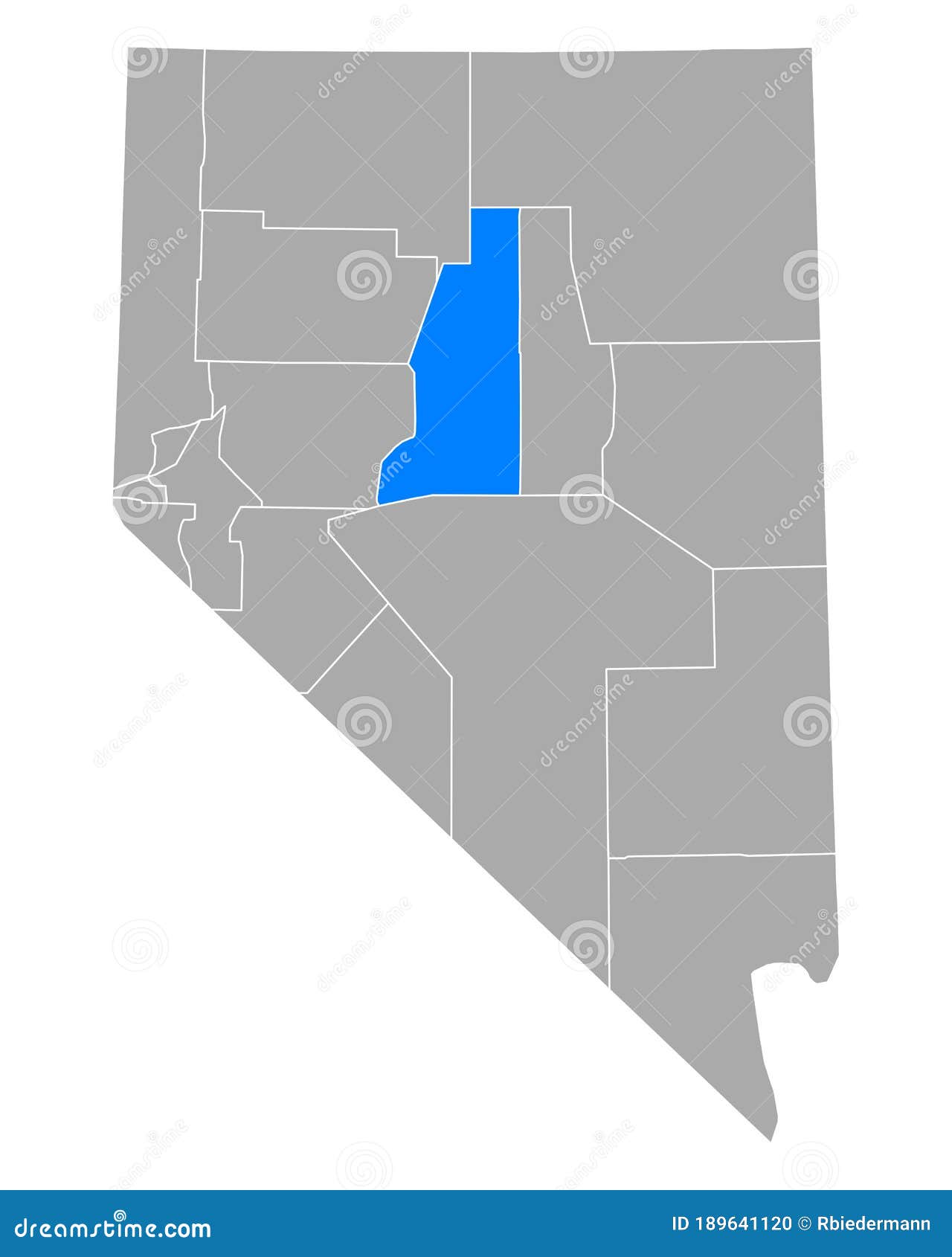 Map of Lander in Nevada stock vector. Illustration of locator - 189641120
