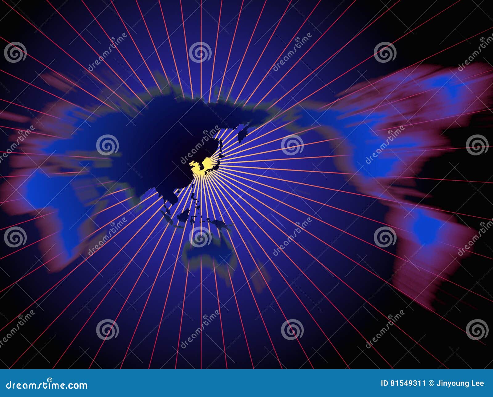 Map stock illustration. Illustration of world, dotted - 81549311