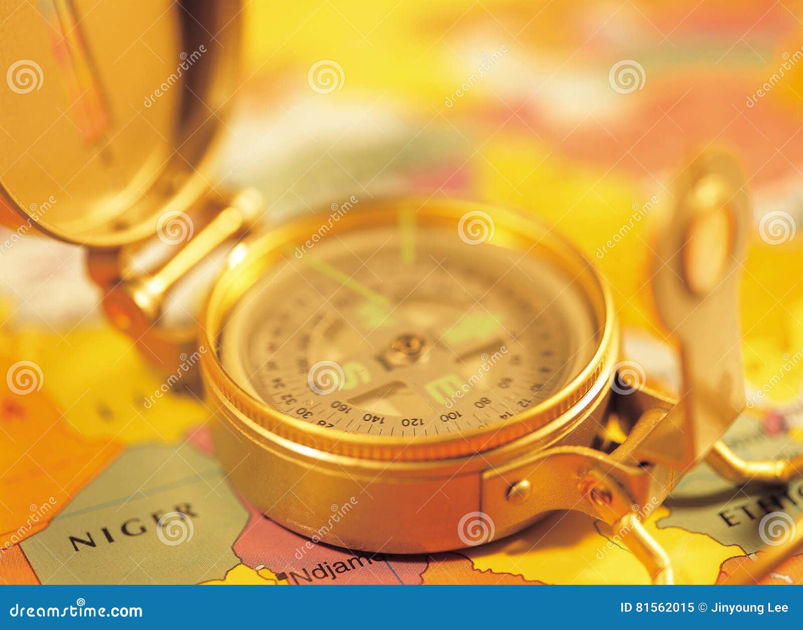 Map stock image. Image of yellow, compass, leading, guidance - 81562015