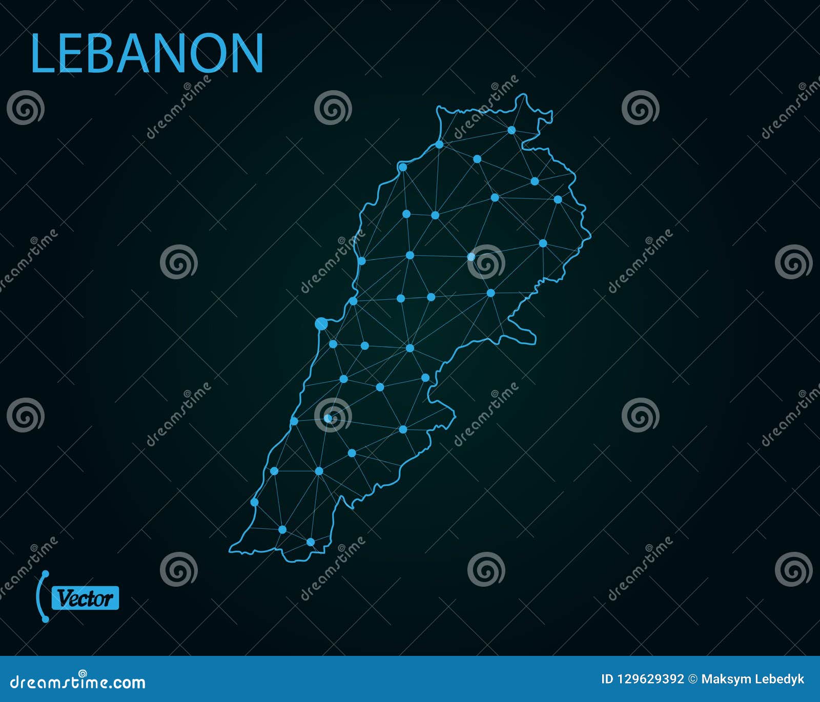 lebanon on world map