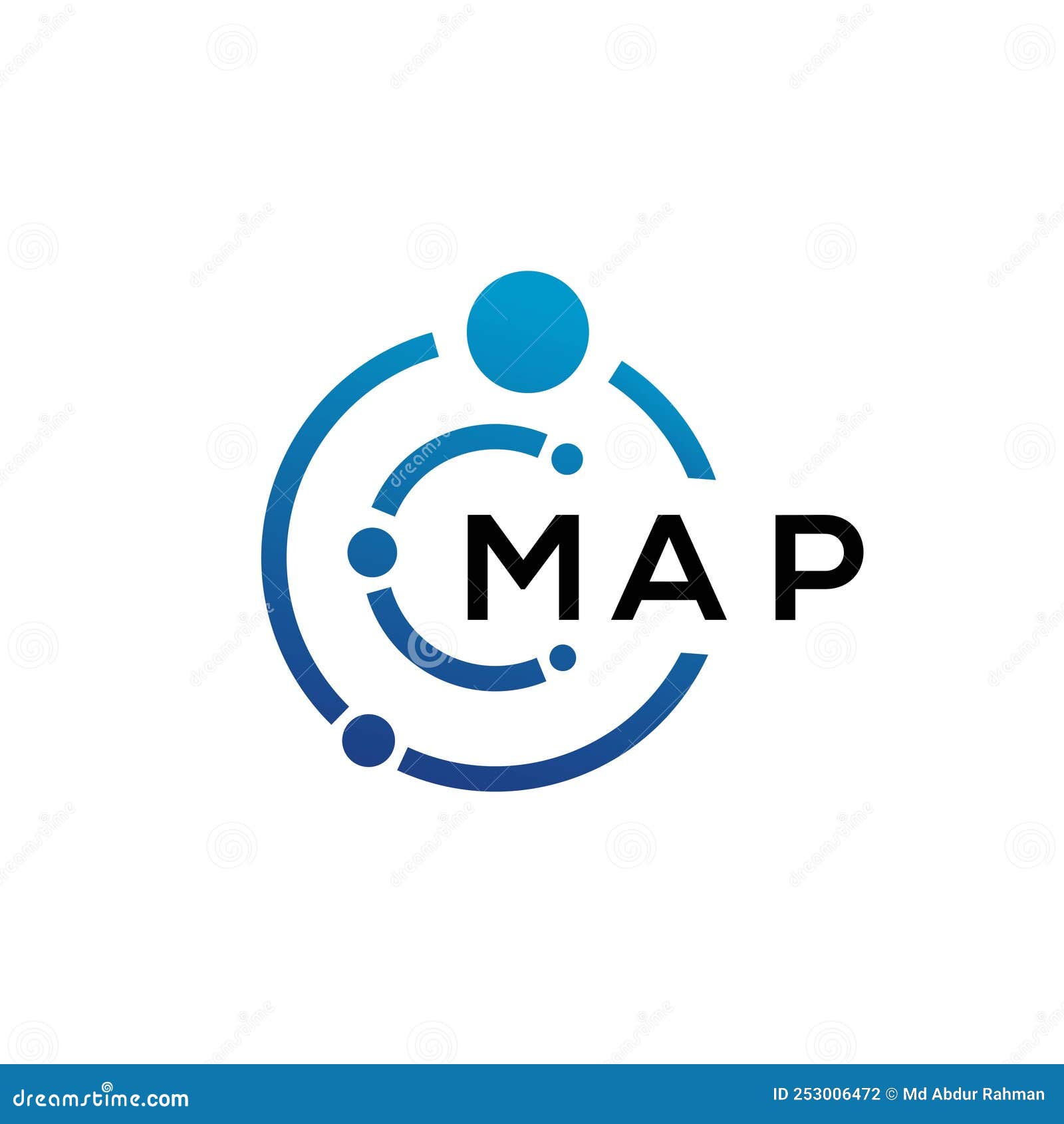 MAP Letter Technology Logo Design on White Background. MAP Creative ...