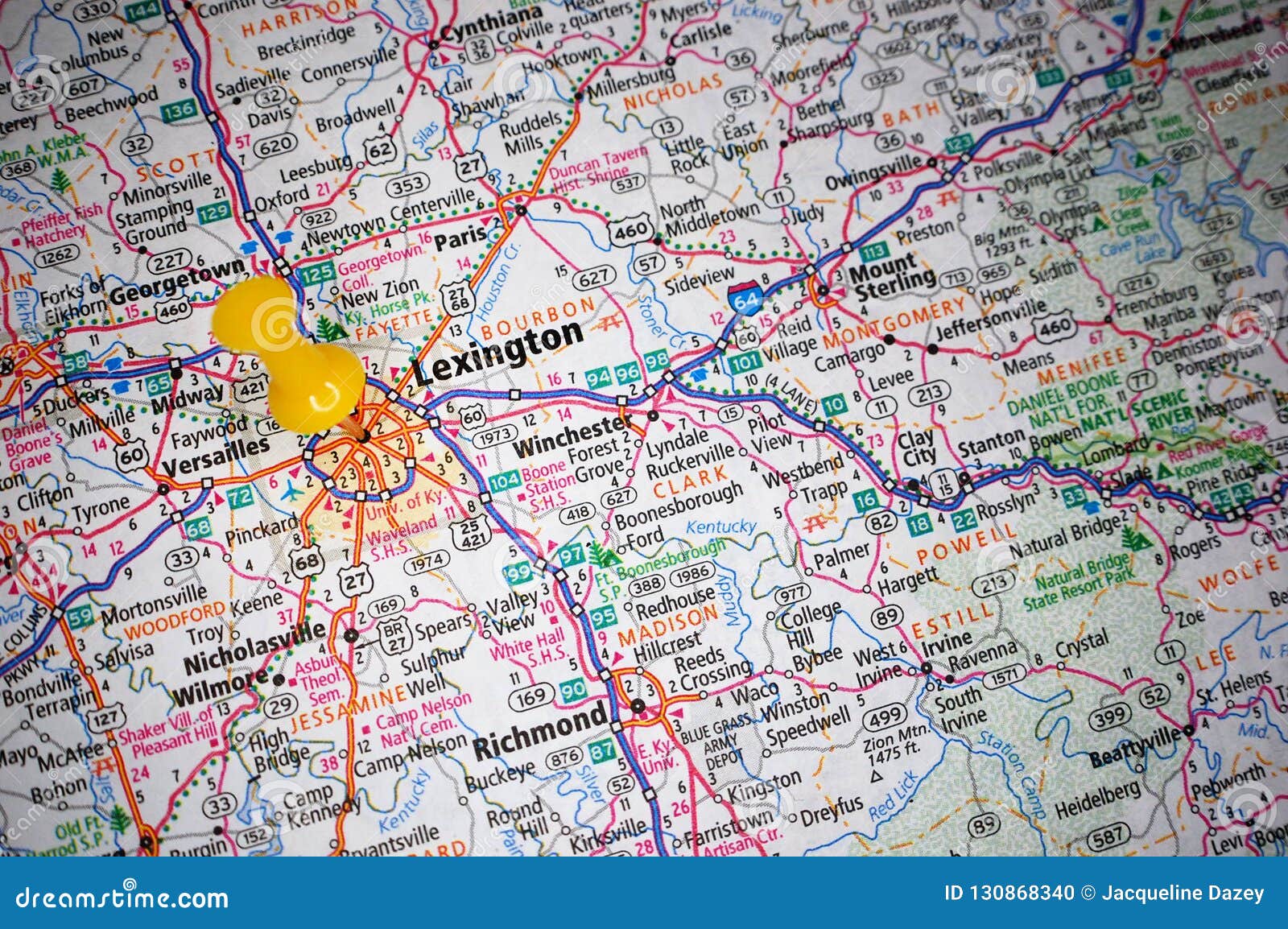 Lexington Kentucky Map