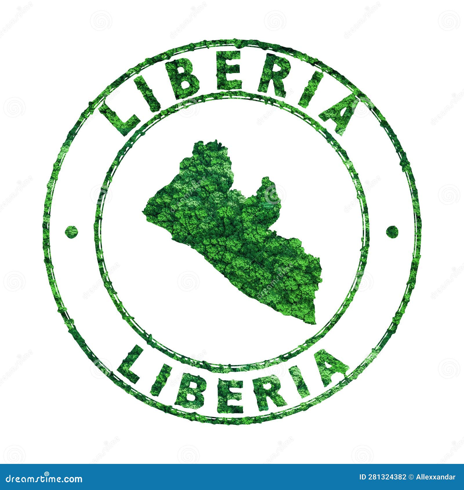 Map of Liberia, Postal Stamp, Sustainable Development, CO2 Emission ...