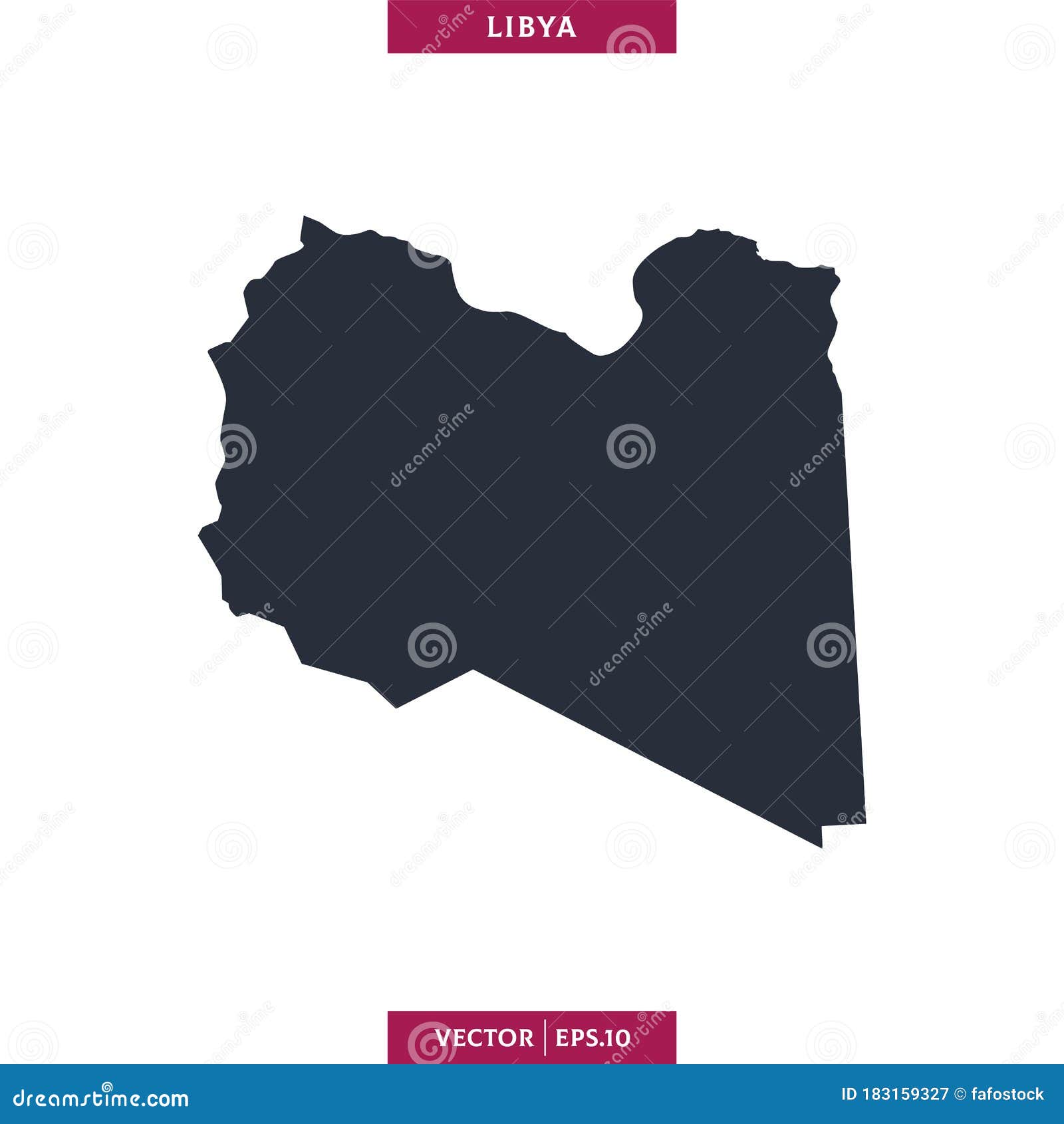 Libya - Detailed Blue Country Map With Cities, Regions, Location On ...