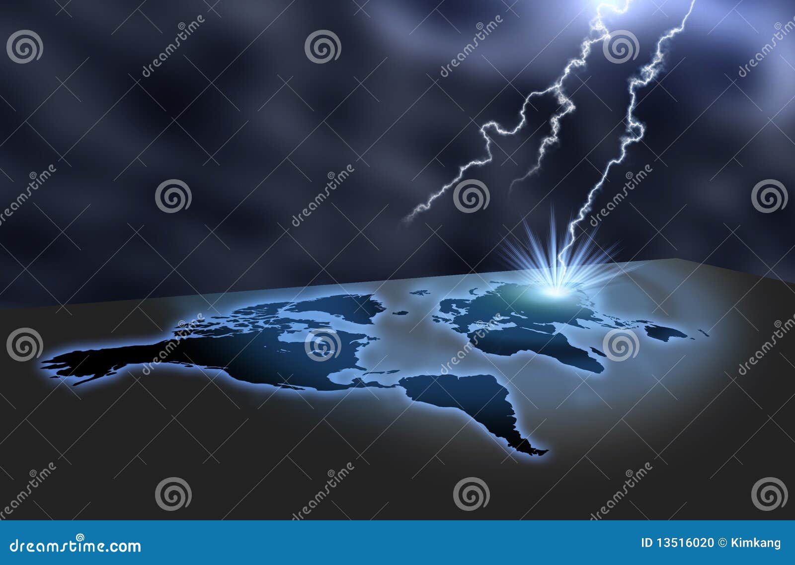 Map lightning stock illustration. Illustration of lightning - 13516020