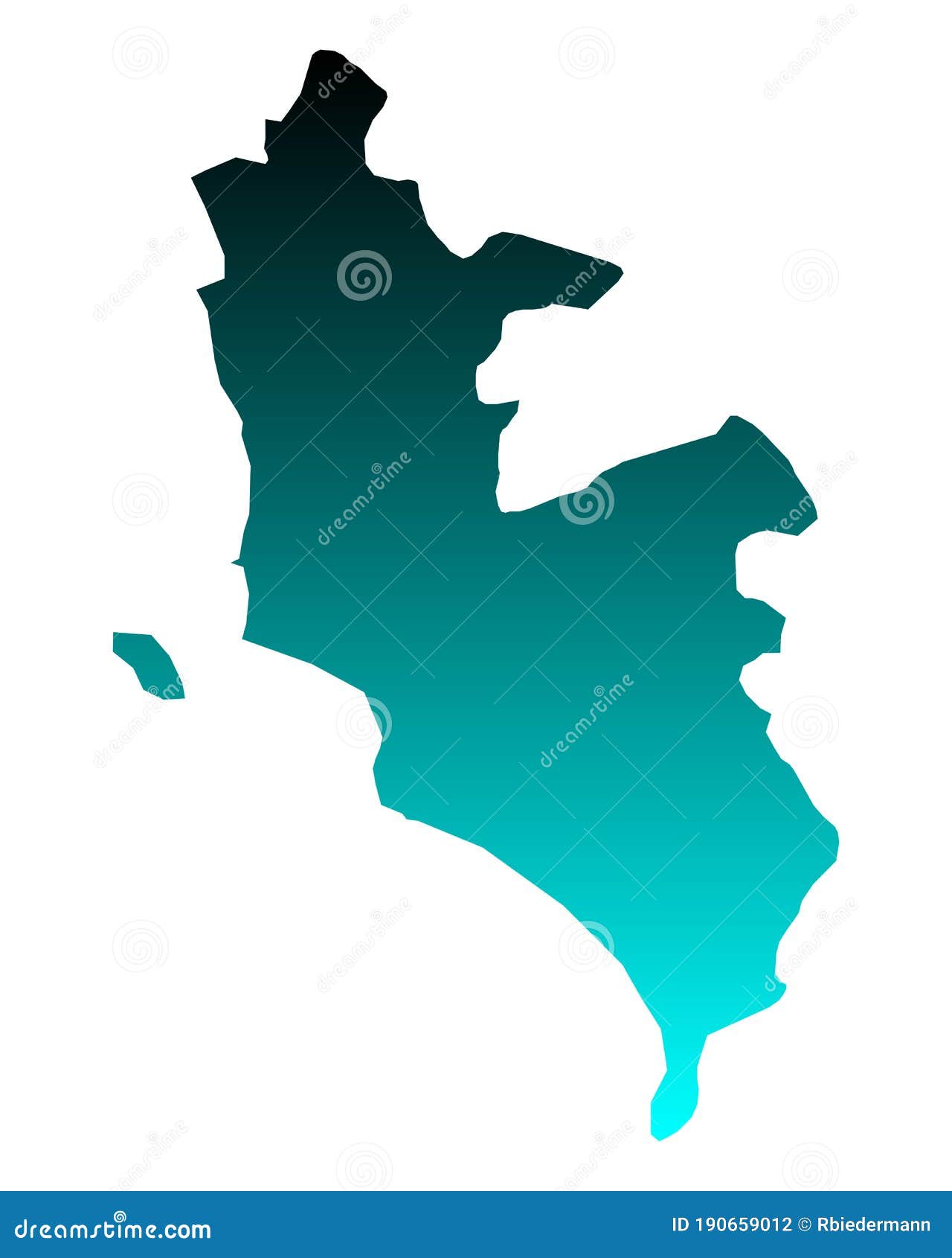 Map of Lima Metropolitana stock illustration. Illustration of isolated ...