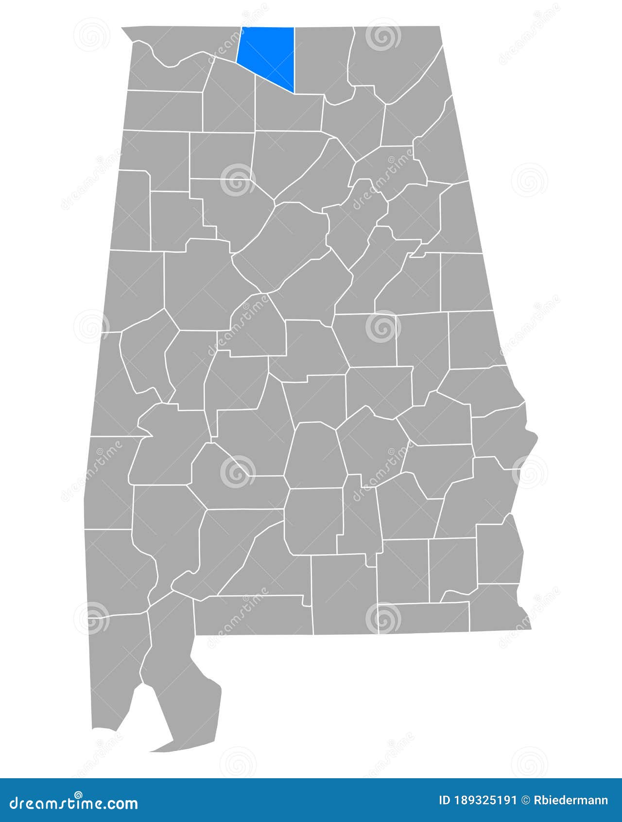 Map of Limestone in Alabama Stock Vector - Illustration of county ...