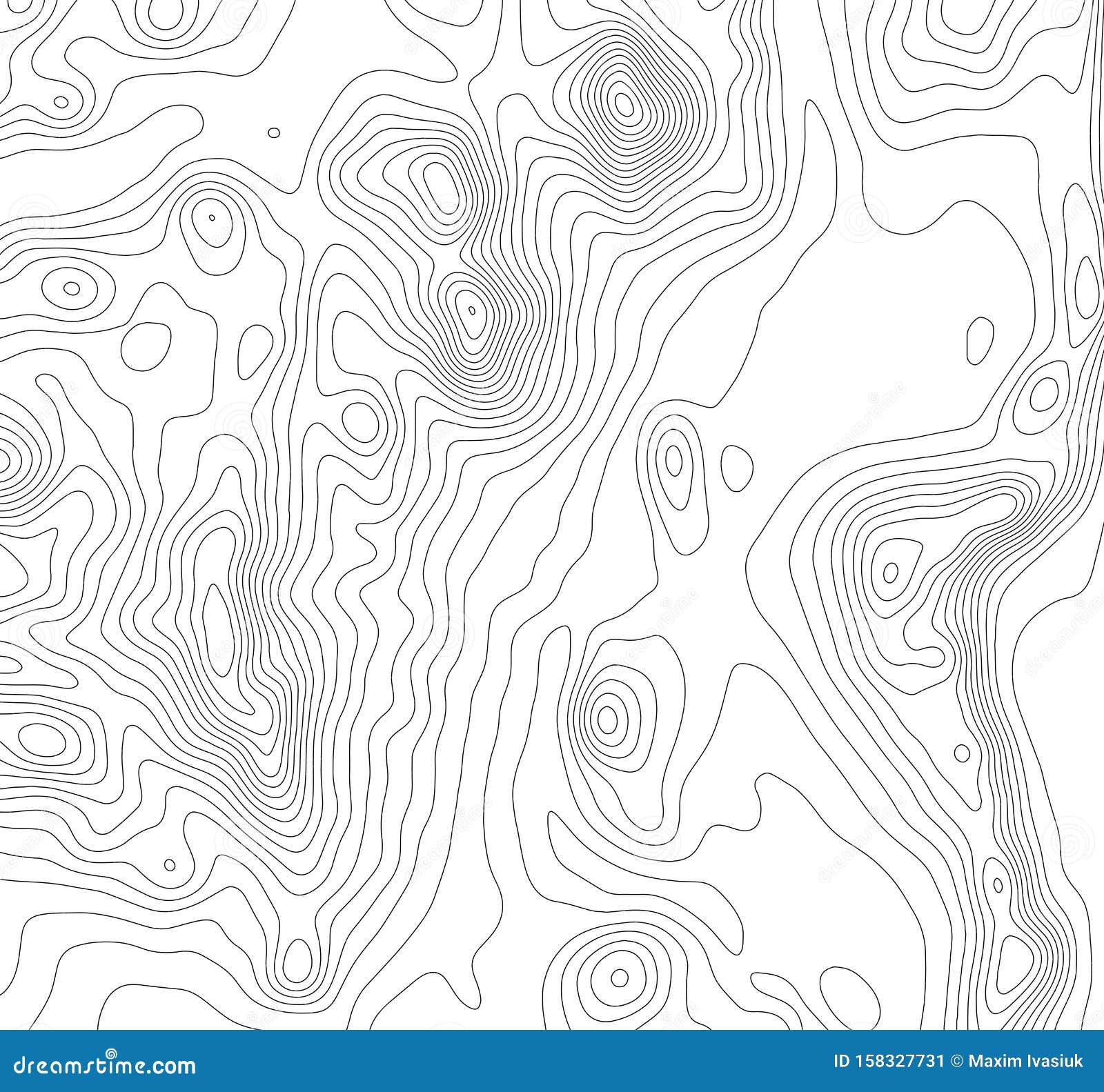 Map Line of Topography. Vector Abstract Topographic Map Concept with ...